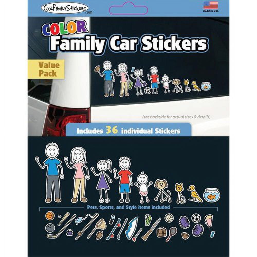 Coolfamilystickers.com Family Car Stickers - Walmart.com