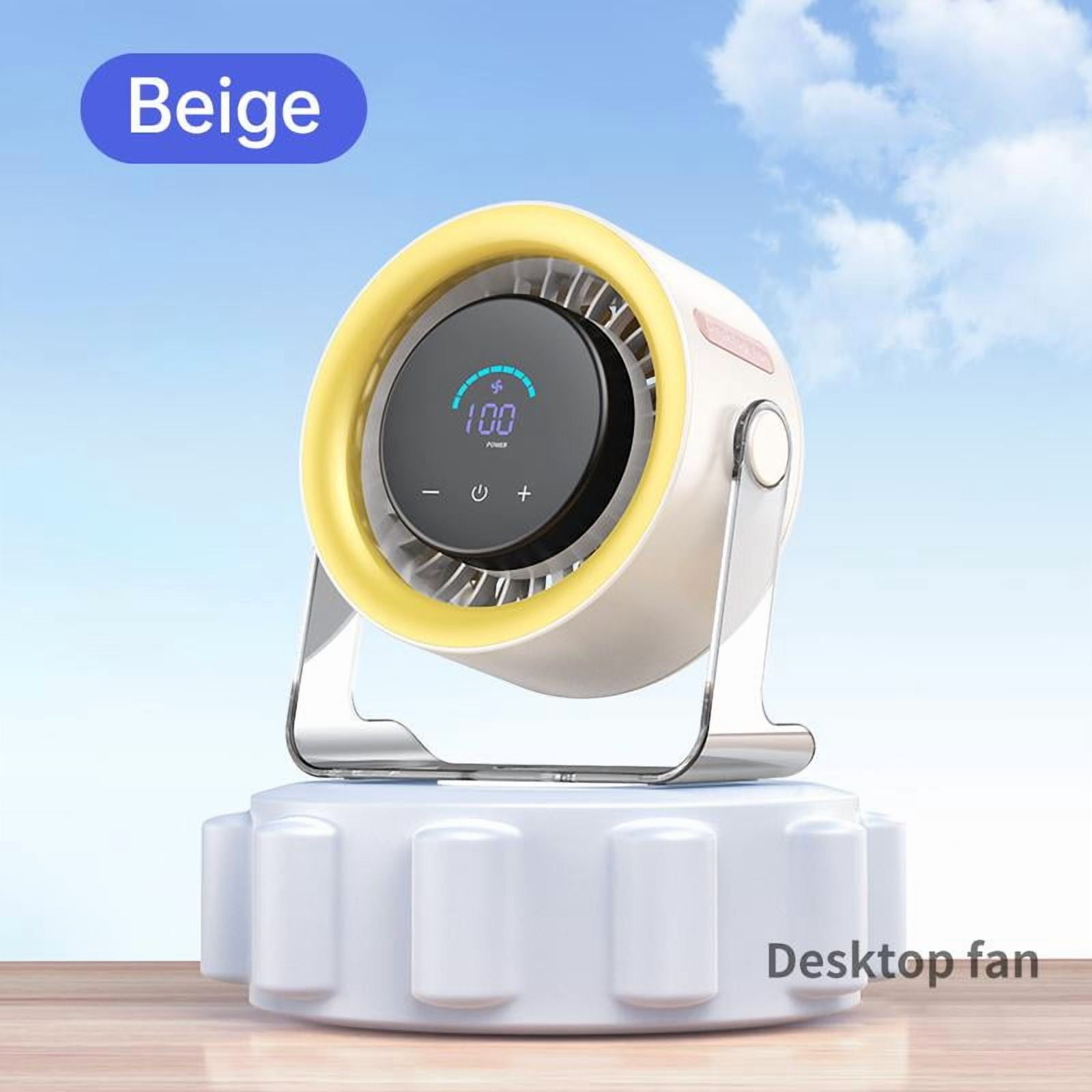 Coolhill fan Desktop Fan, Turbo Table Fan for office, 100-Speed Digital ...