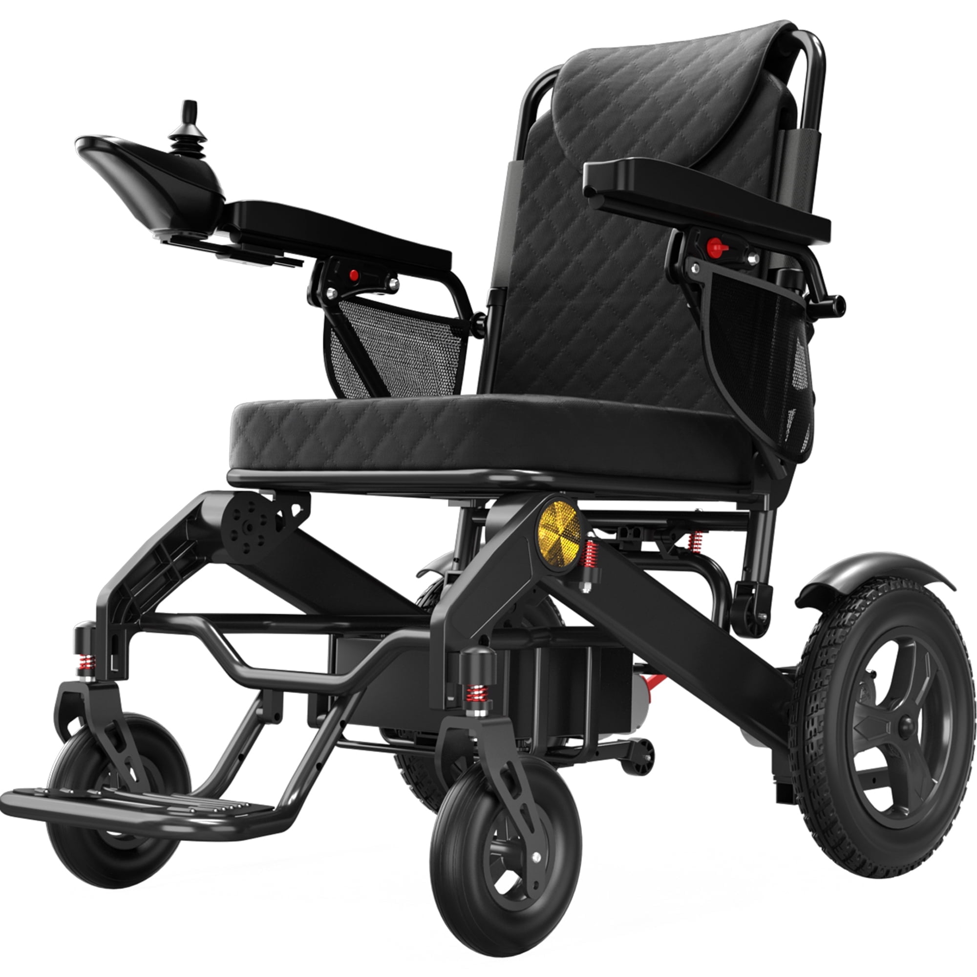 COOLHUT Foldable Electric Wheelchair for Adults, 20+ Miles All Terrain ...