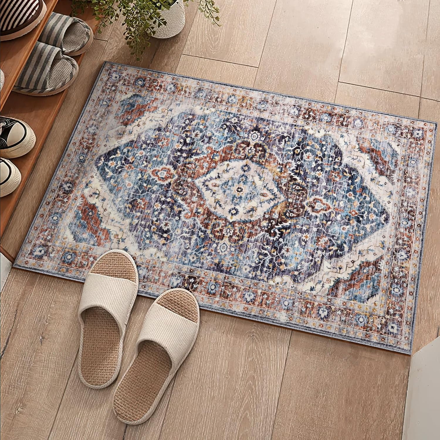 Coolhut 2x3ft Bohemian Entryway Area Rug for Bedroom, Bathroom, and ...