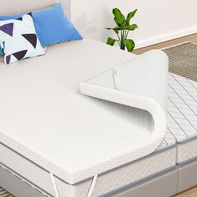 Coolhut 3-Inch Twin Size Gel Memory Foam Mattress Topper with Removable ...