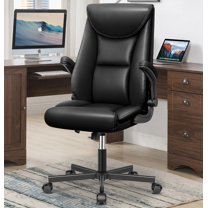 Staples Rutherford Luxura Black Manager Chair, Mid-Back Modern ...