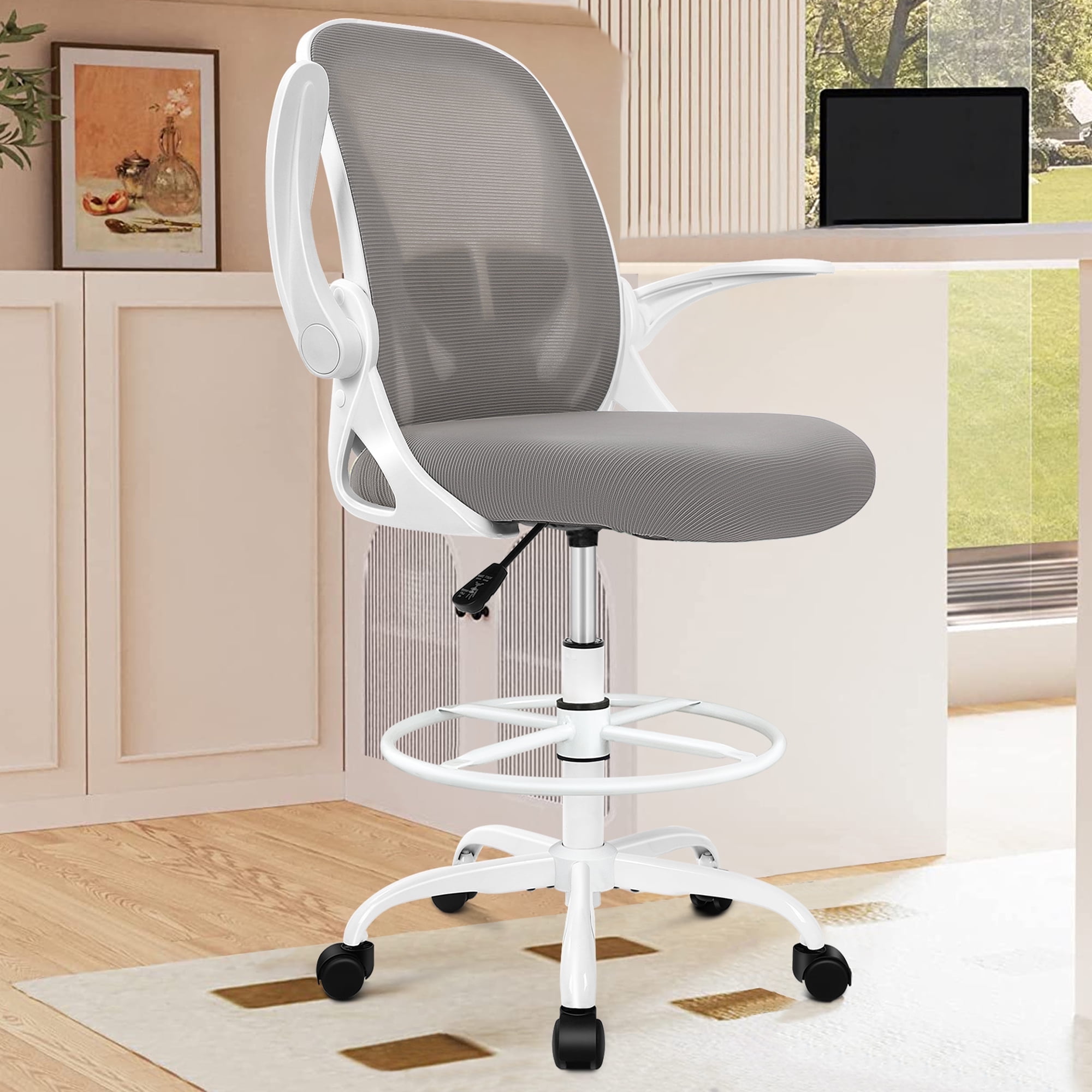 Coolhut Drafting Chair, Tall Office Chair Standing Desk Chair, Office ...