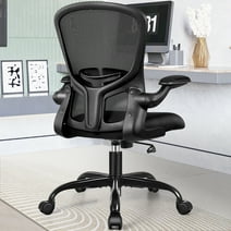 Smart Office Chair With Gaslift Adjustable Height, Black & Silver ...
