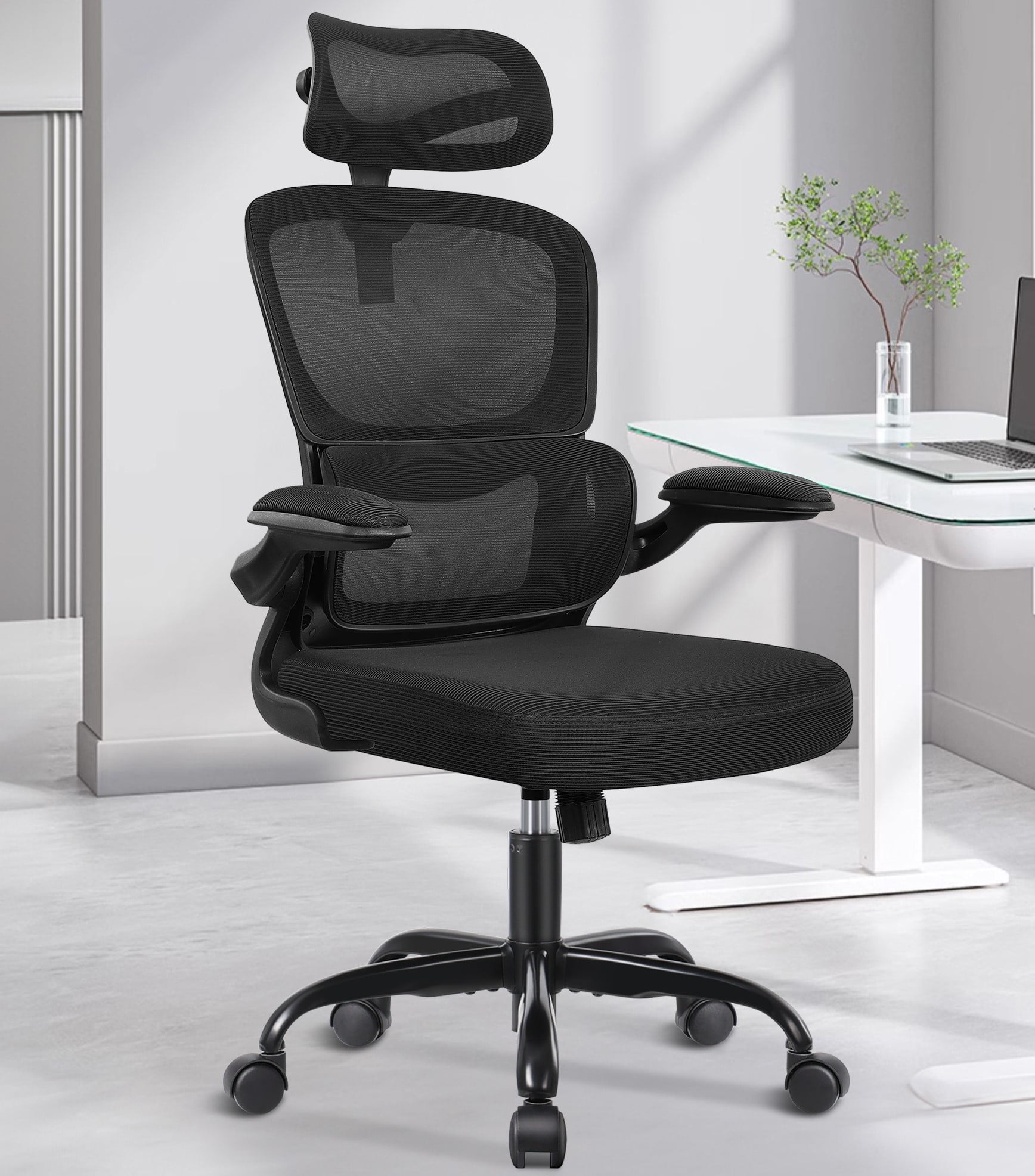 Coolhut Ergonomic Office Chair, High Back Mesh Desk Chair with Lumbar ...