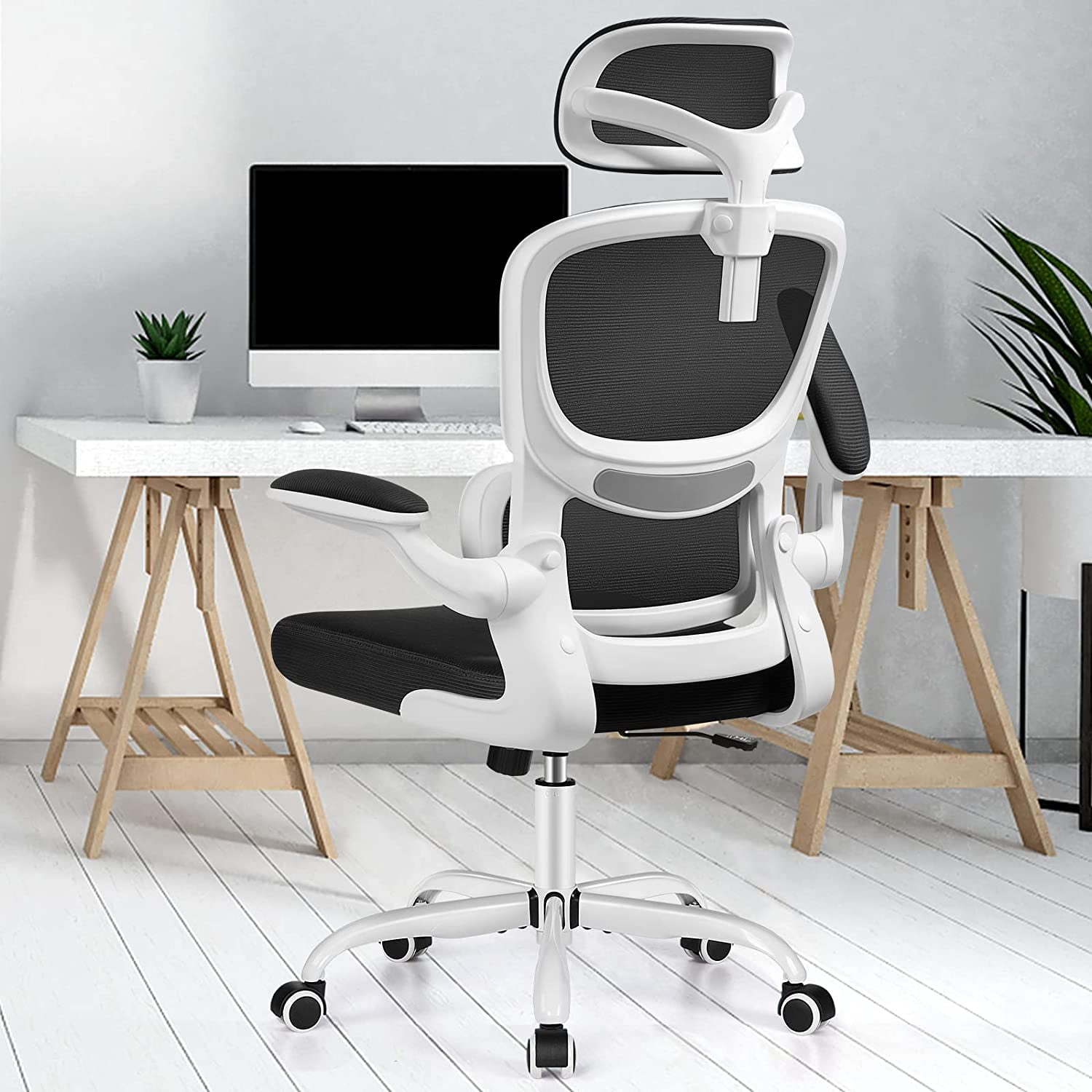 Coolhut Ergonomic Office Chair, High Back Mesh Desk Chair with Lumbar ...