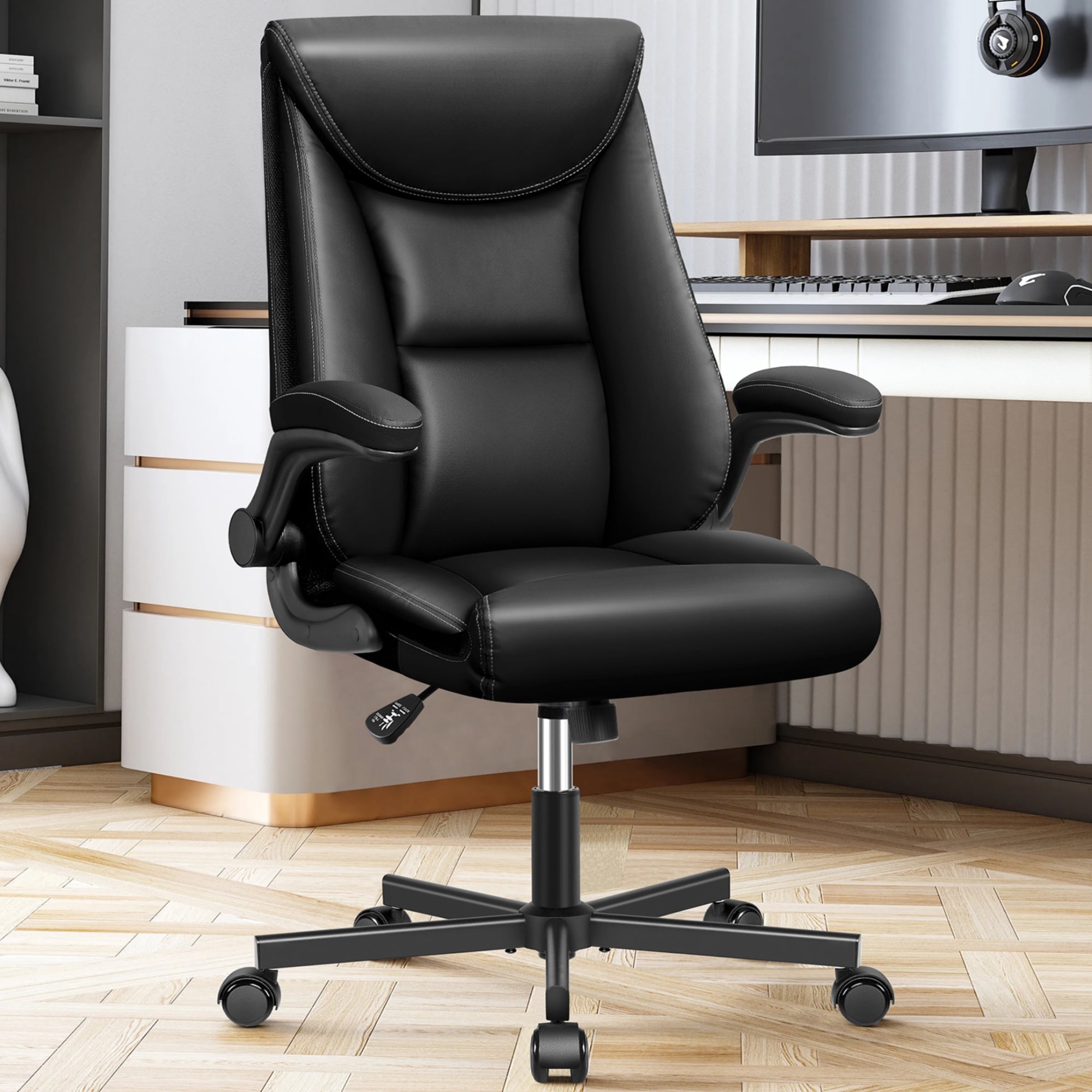 Coolhut Ergonomic Office Chair, High Back Executive Leather, Oversize ...