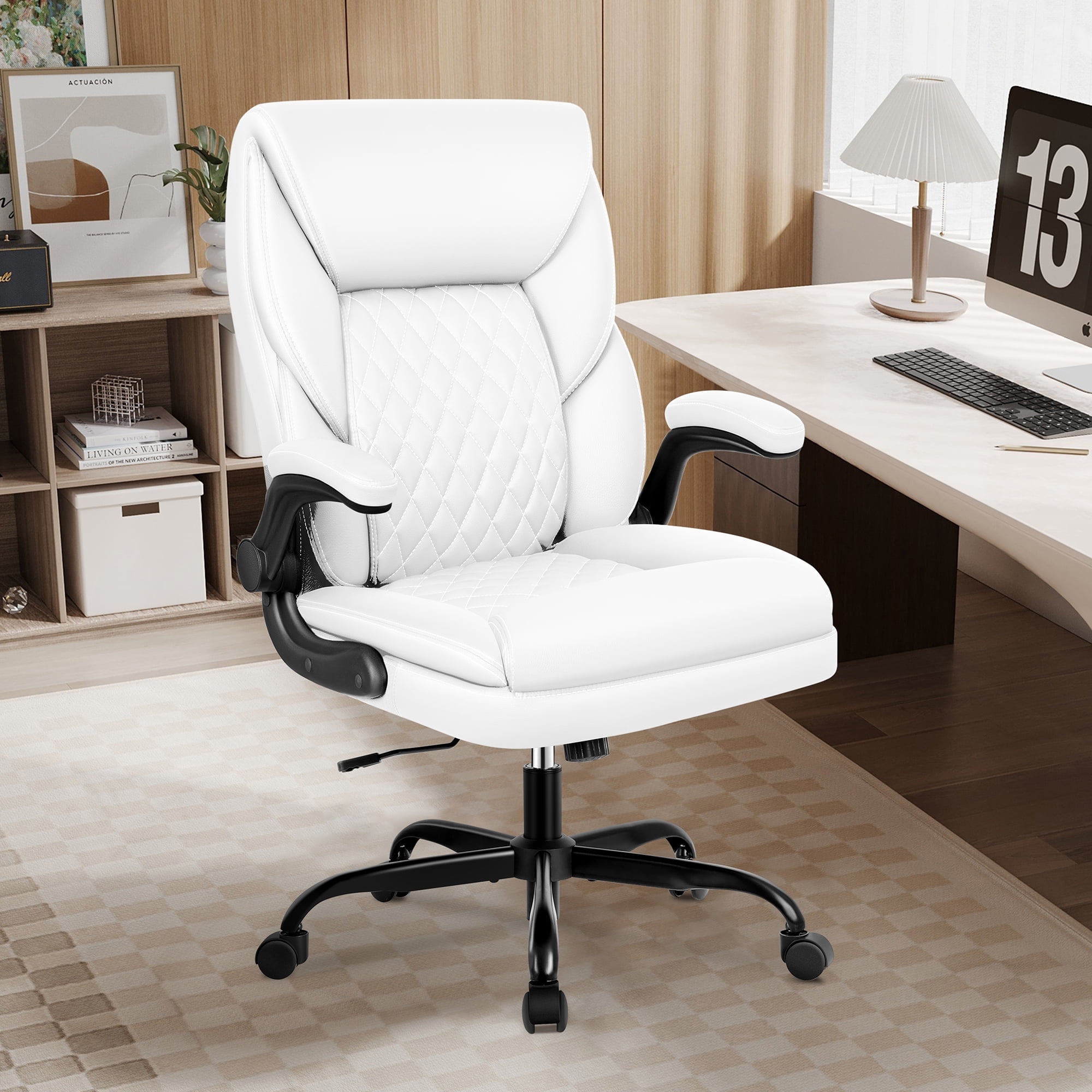 Coolhut Office Chair, Executive Leather Chair Home Office Desk Chairs ...