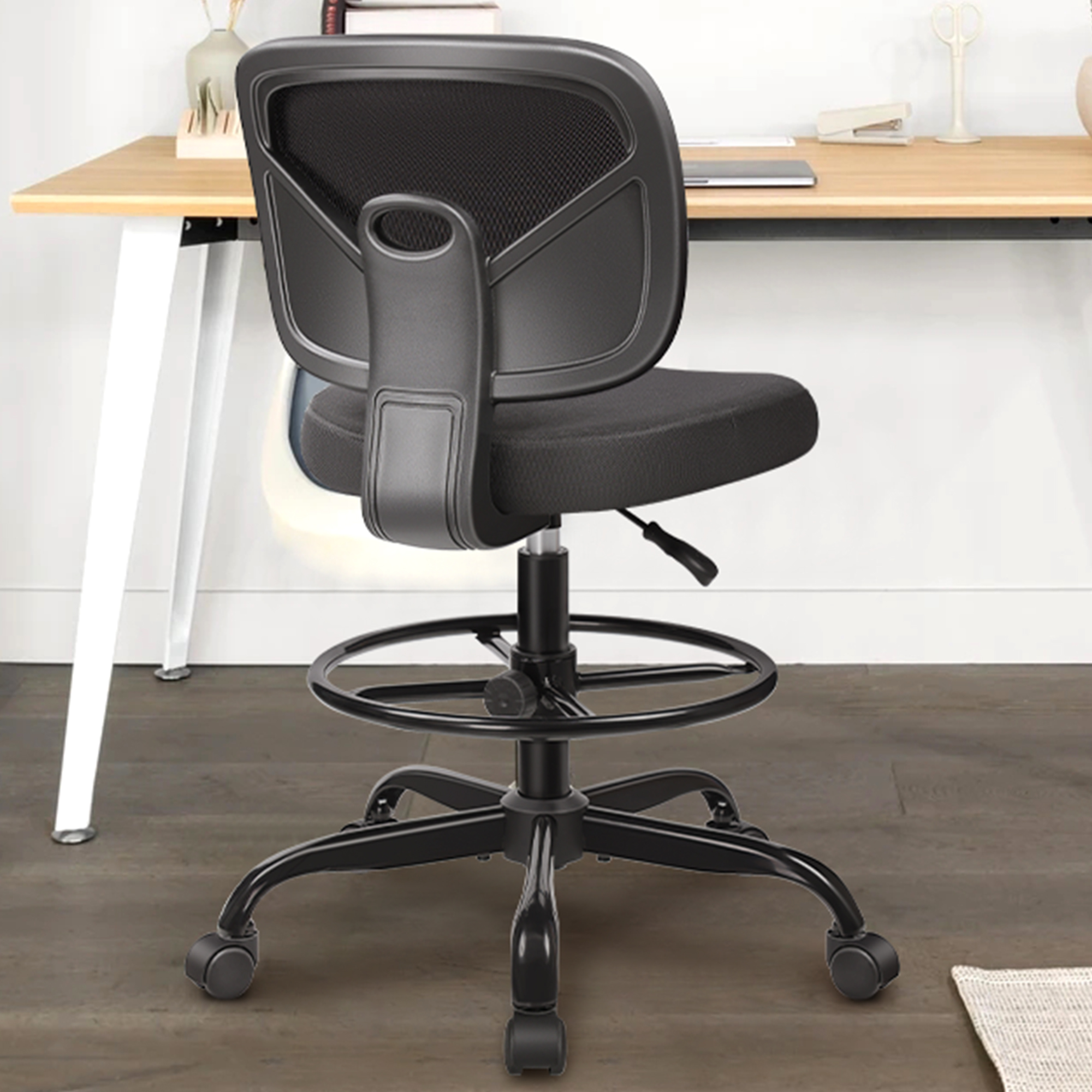 Coolhut Office Drafting Chair Armless, Tall Office Desk Chair ...