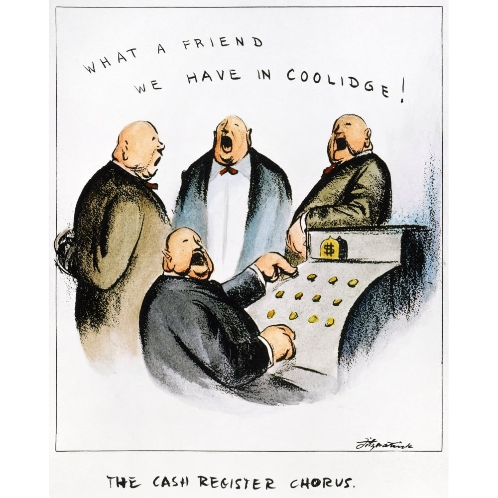 Coolidge Cash Register. N'The Cash Register Chorus.' American Cartoon ...