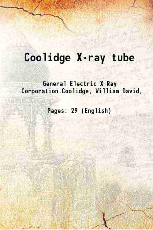 Coolidge X-ray tube 1920 - Walmart.com