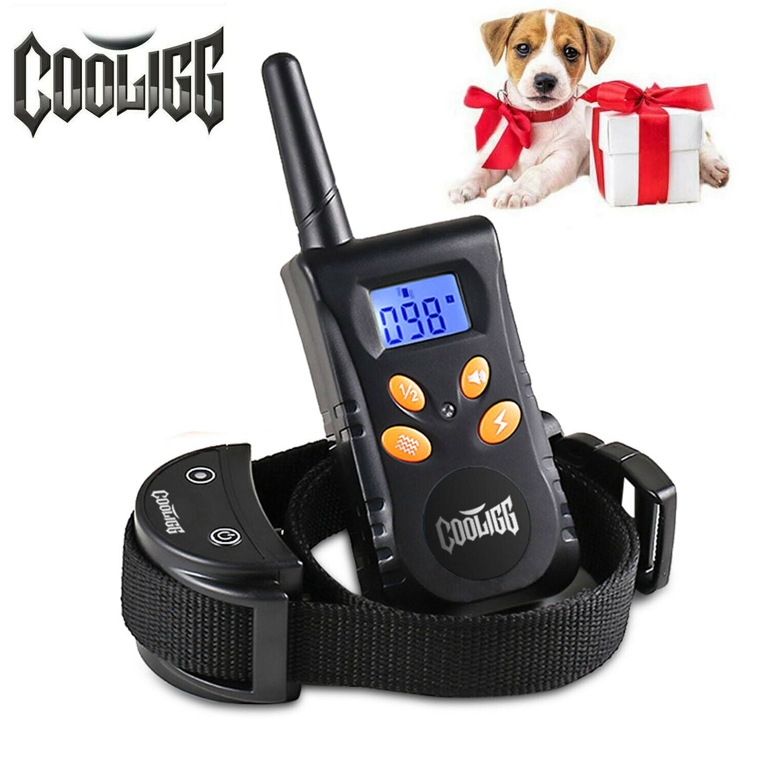 Cooligg Waterproof Pet Trainer Collar for Small Dogs, Rechargeable with ...