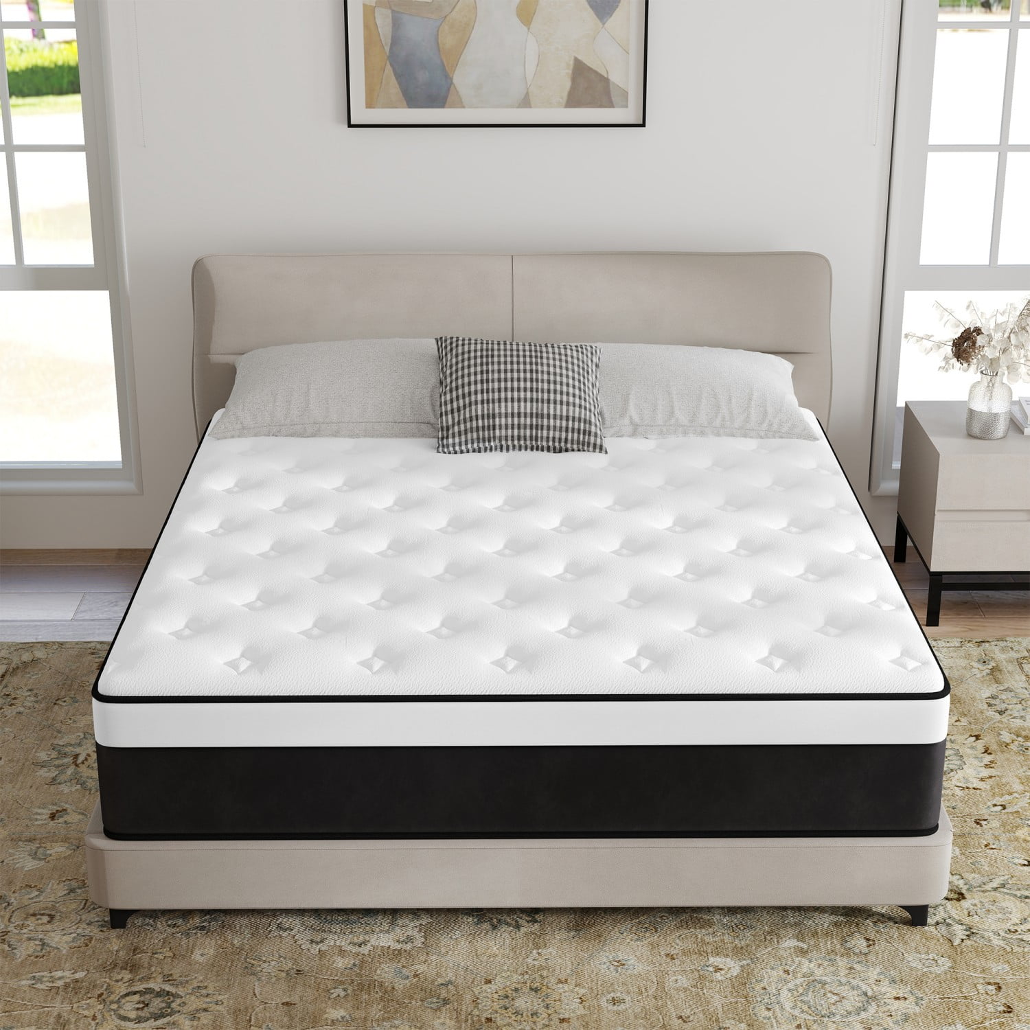 Cooling Airflow 12 - inch King Hybrid Mattress is Equipped with ...