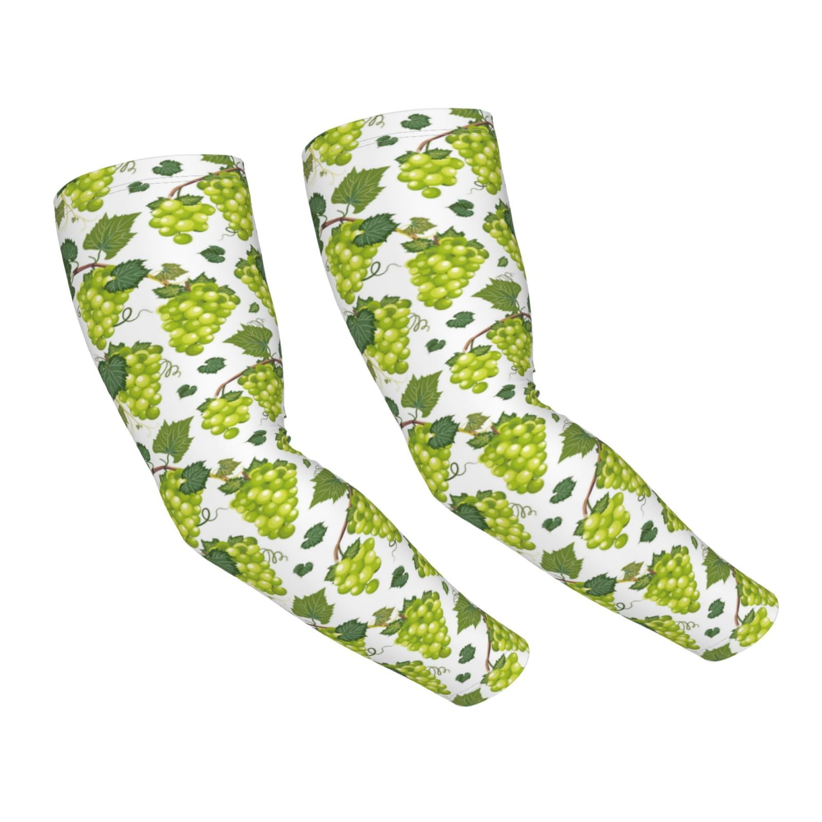 Cooling Arm Sleeves For Men And Women, Cute Grape Mint Green Leaves ...
