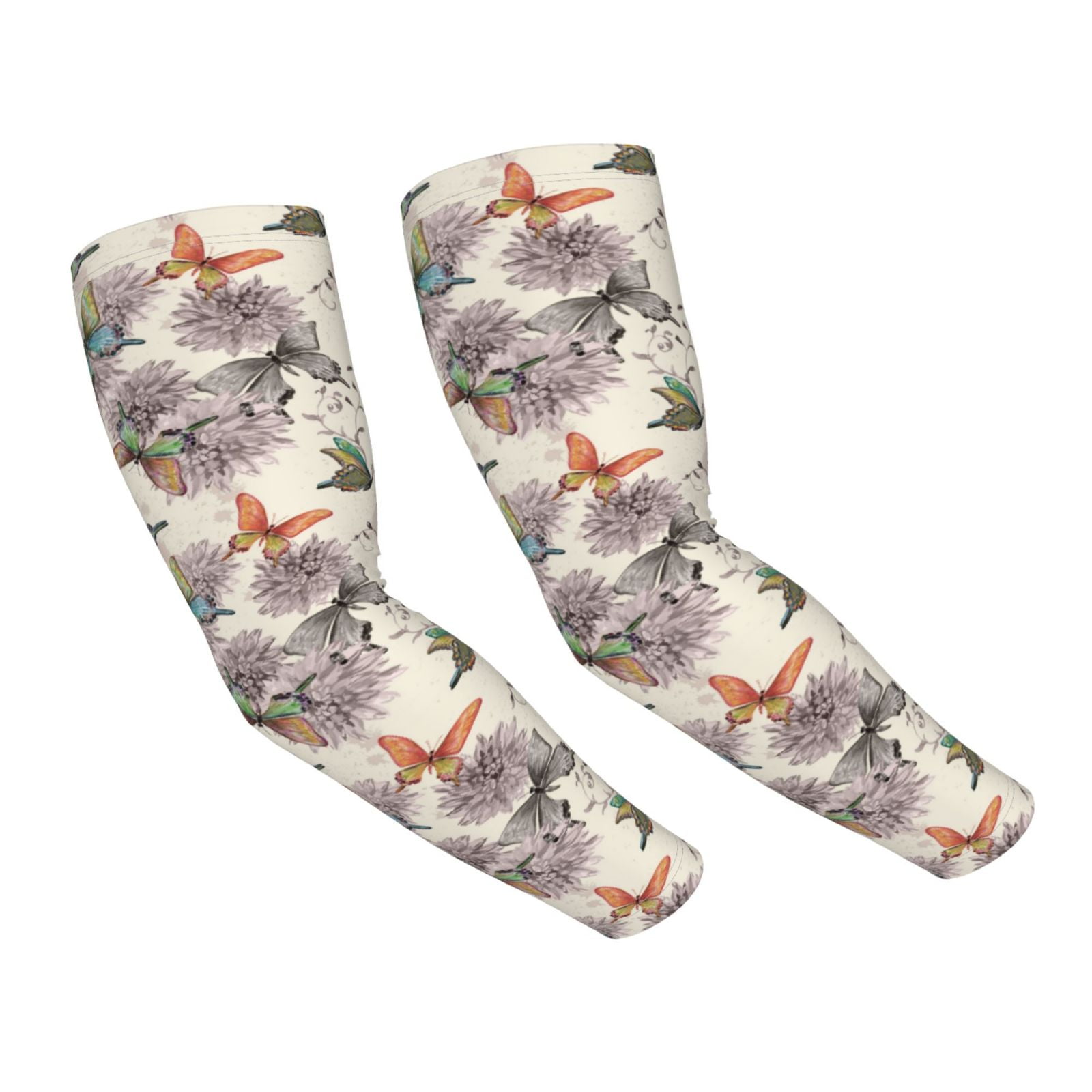 Cooling Arm Sleeves For Men And Women, Flying Butterflies-1 Sleeves To ...