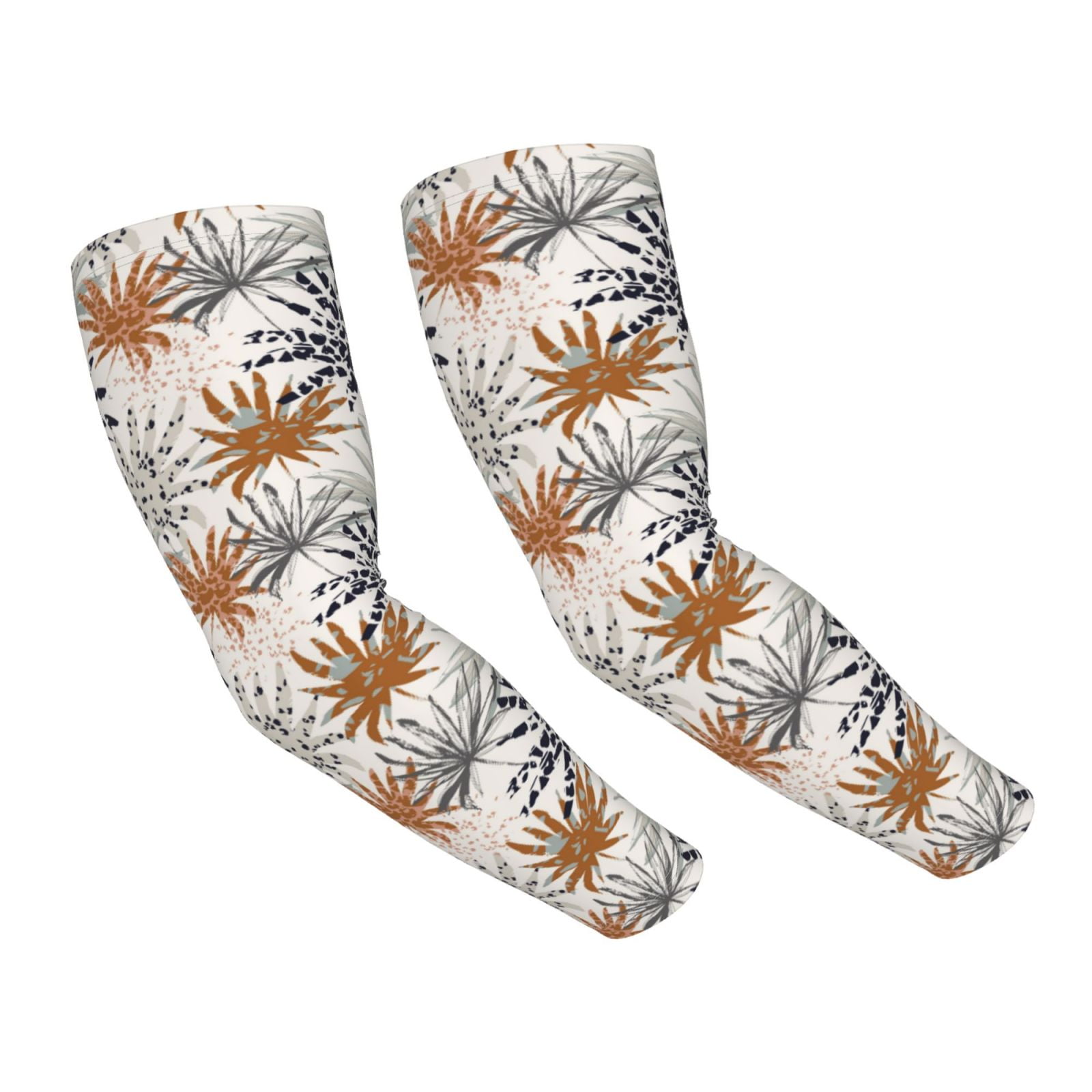 Cooling Arm Sleeves For Men And Women, Tropical Leaves Sleeves To Cover ...
