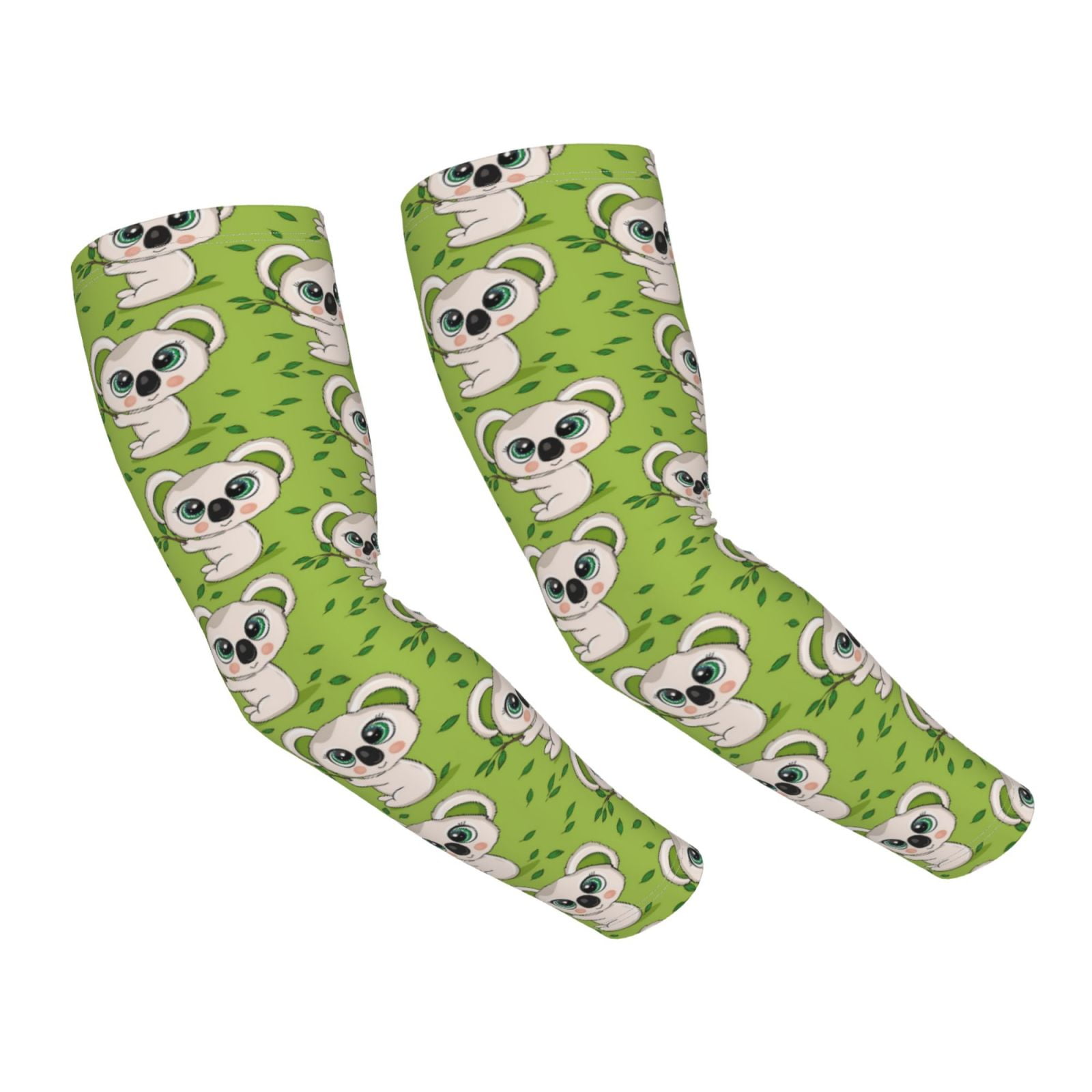 Cooling Arm Sleeves For Men/Women/Youth, Big Eyes Koala Green Sun ...