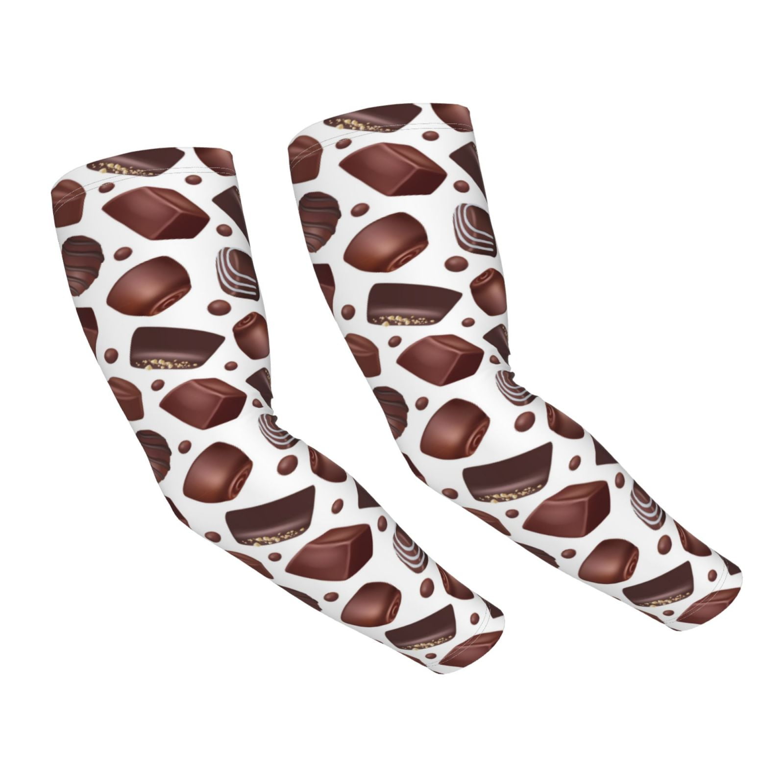 Cooling Arm Sleeves For Men/Women/Youth, Chocolate Pattern No.9040 Sun ...