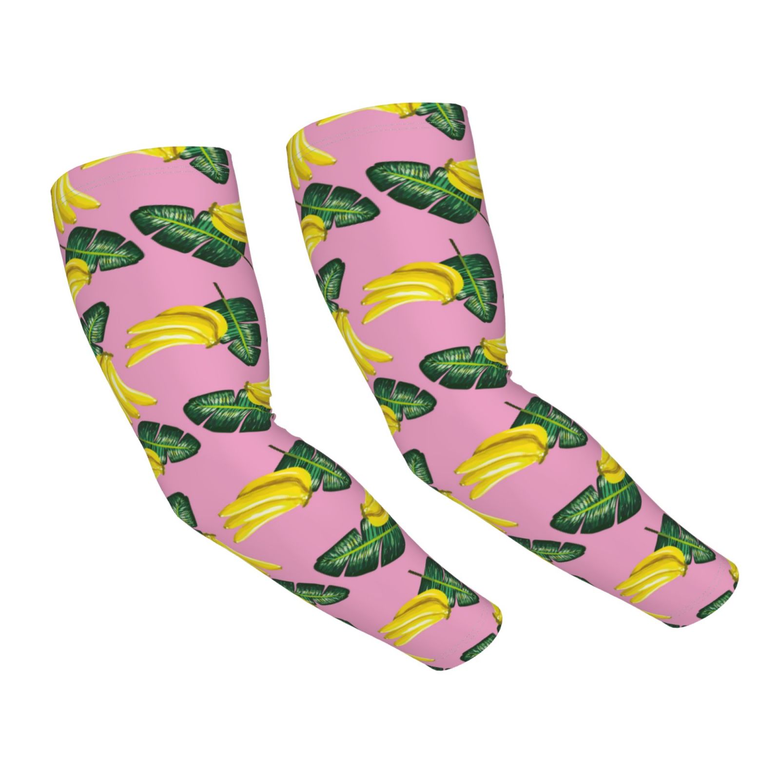 Cooling Arm Sleeves For Men/Women/Youth, Cute Banana Green Leaves Sun ...