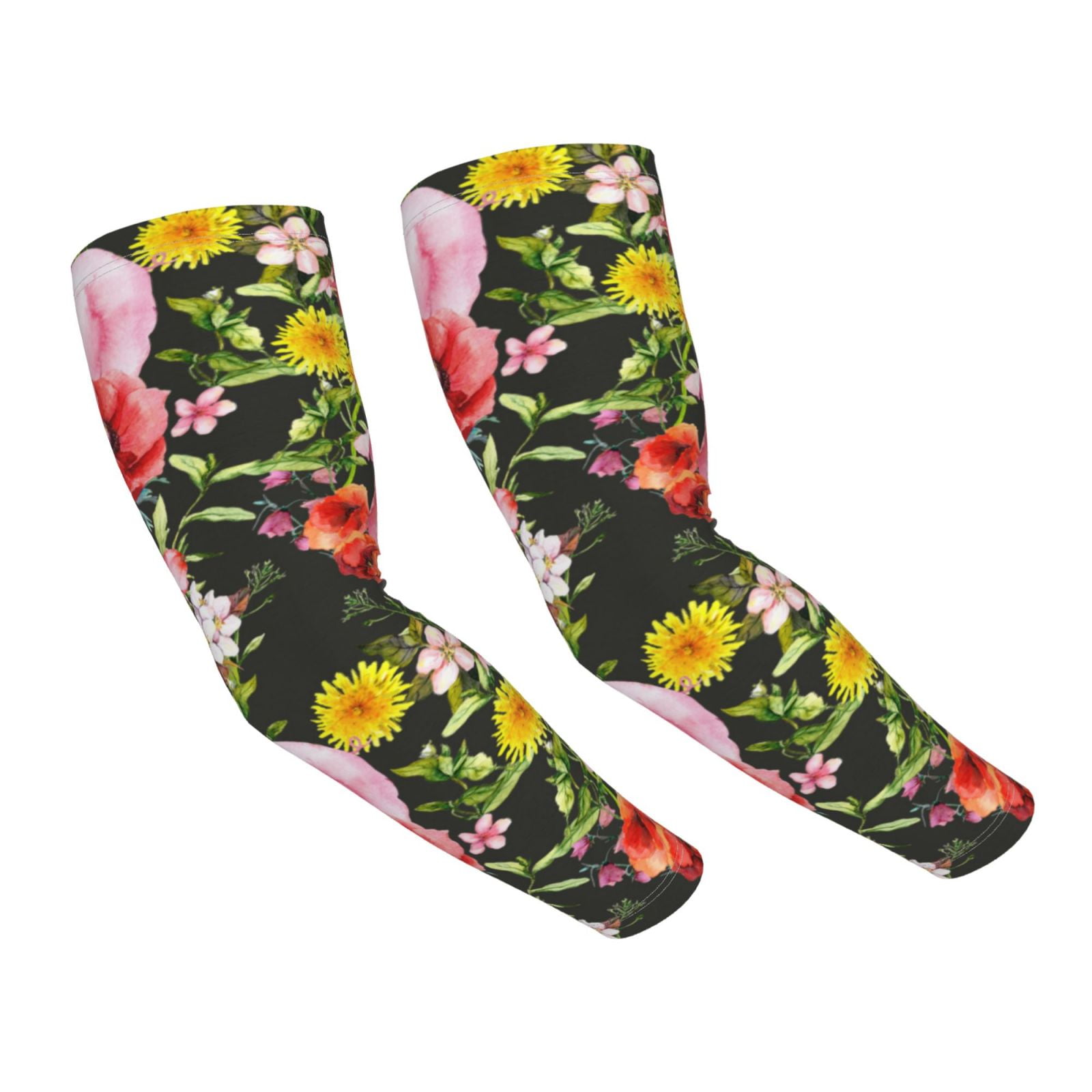 Cooling Arm Sleeves for Men and Women Cute Pigs Sunflower Sleeves to ...