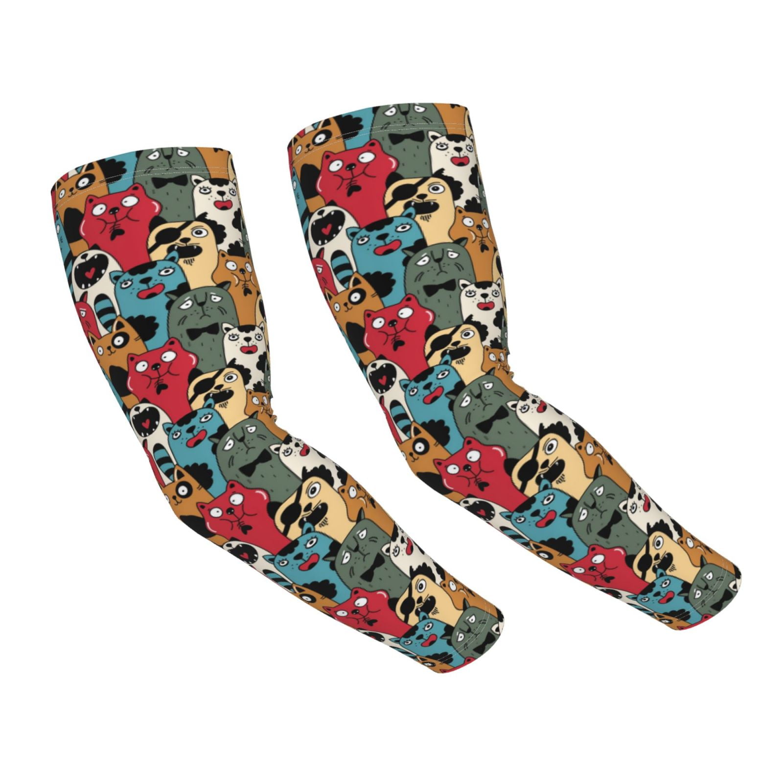 Cooling Arm Sleeves for Men and Women Different Cats 1 Sleeves to Cover ...