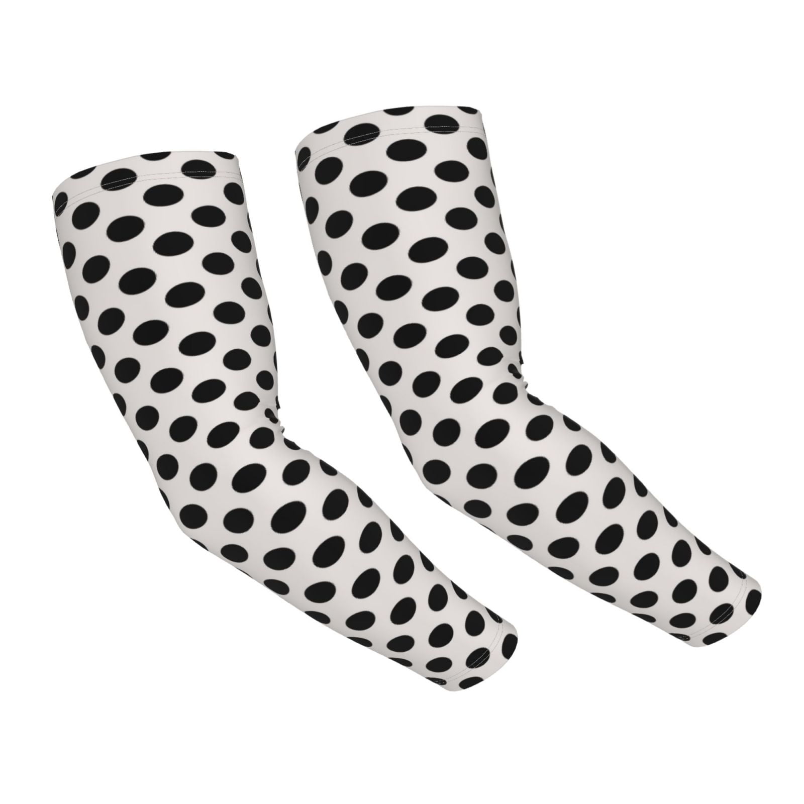 Cooling Arm Sleeves for Men and Women Modern black polka dots Sleeves ...