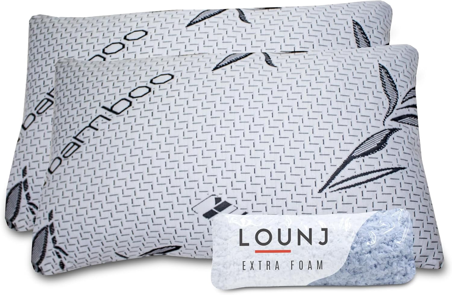 Cooling Bed Pillows for Sleeping 1 Pack Shredded Memory Foam Pillows ...