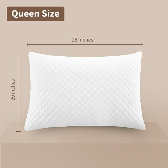 Cooling Bed Pillows for Sleeping 2 Pack, Standard/Queen Size Set of 2 ...