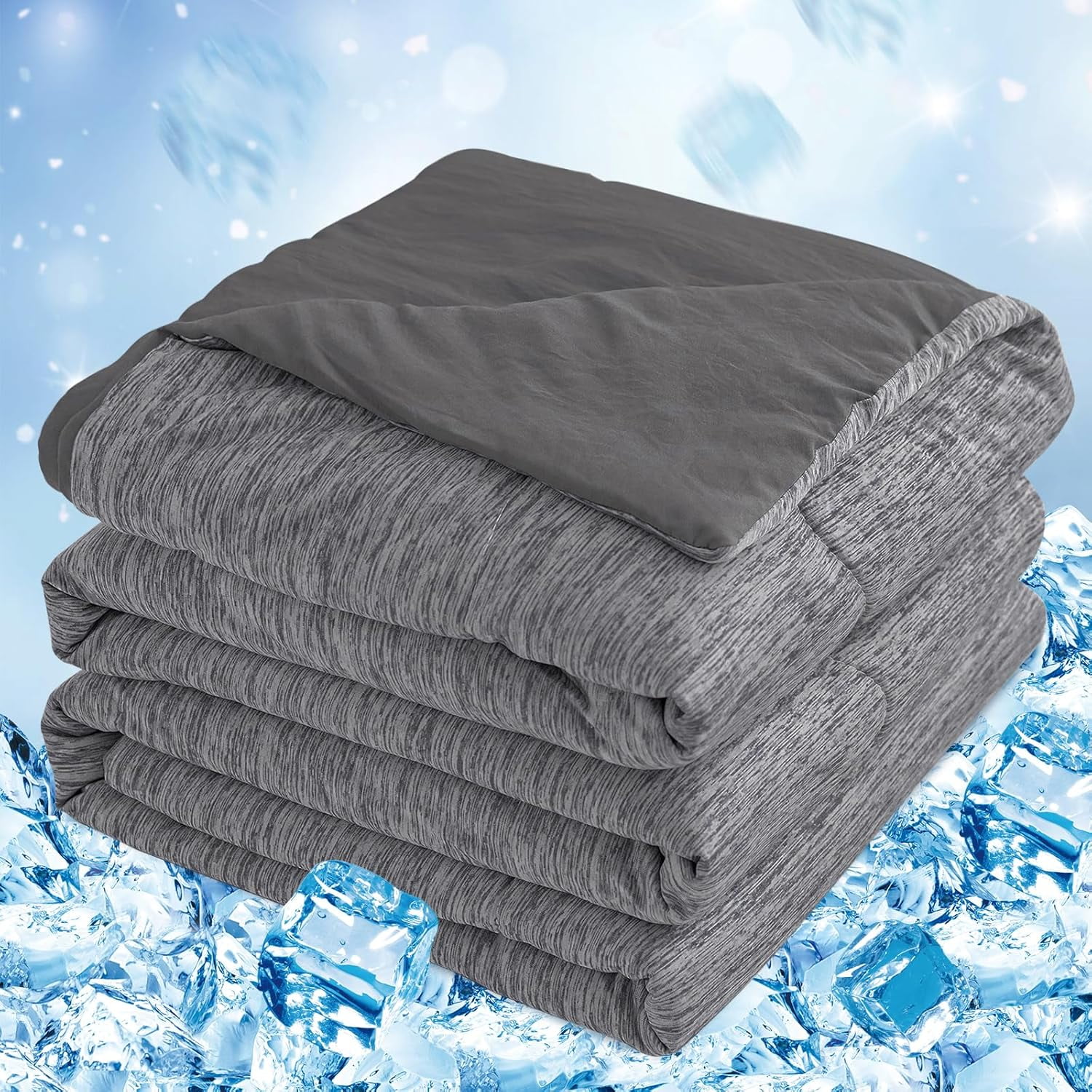 Cooling Blanket for Hot Sleeper, Twin Size Cooling Comforter with Q-Max ...