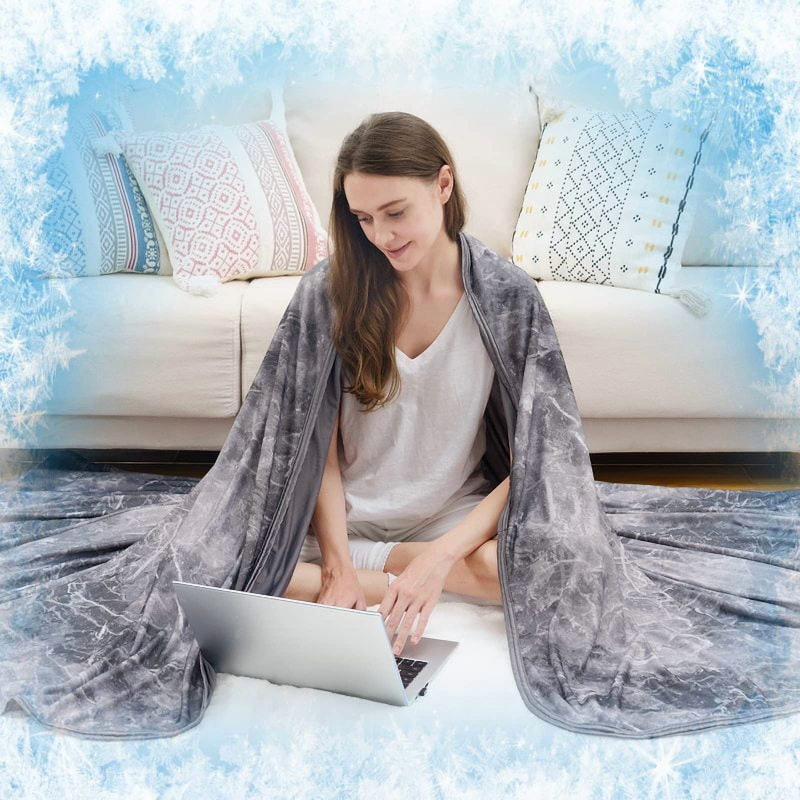 Cooling Blanket Tie Dye with Double Sided Effect-Lightweight Breathable ...