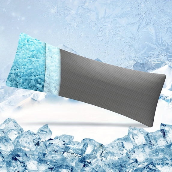 [Cooling Body Pillow] Shredded Blue Cooling Body Pillow for Adults ...