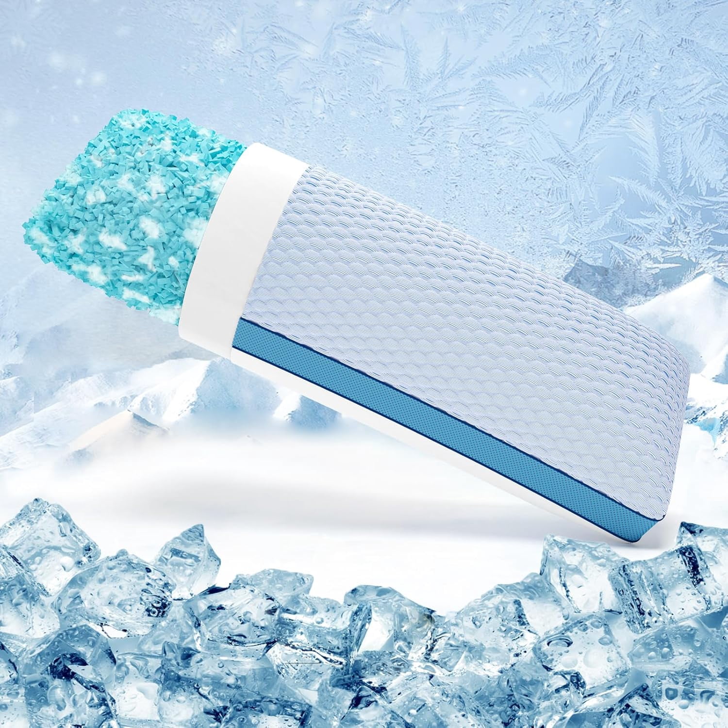 Cooling Body Pillow for Adults, Adjustable Extra Long Pillow for Bed ...
