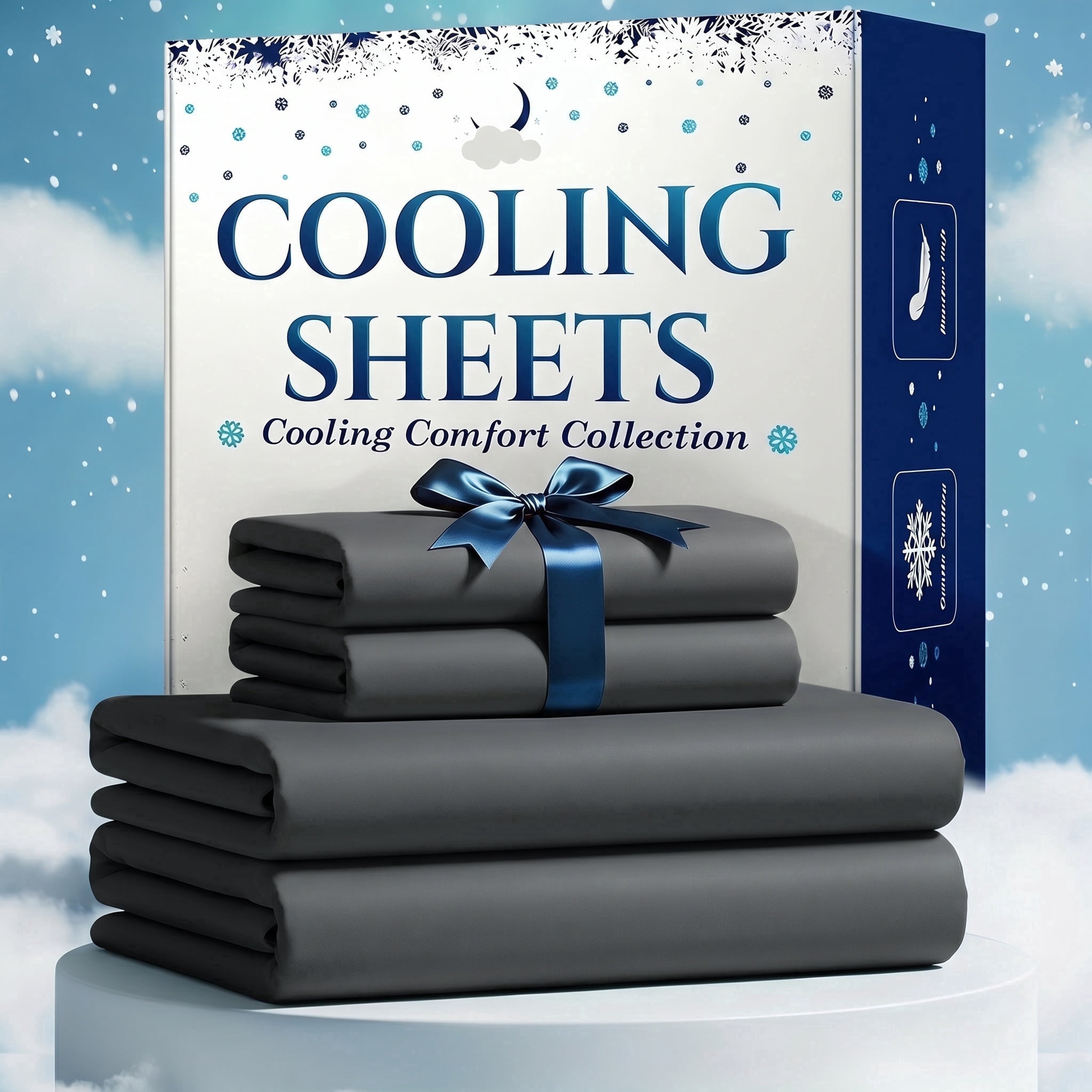 Cooling Comfort Bed Sheets, Wrinkle Resistant & Hypoallergenic Cooling ...