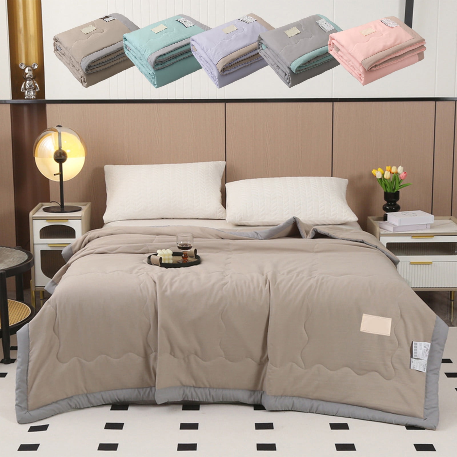 Cooling Comfort Quilt for Night Sweats Relief Lightweight Breathable ...