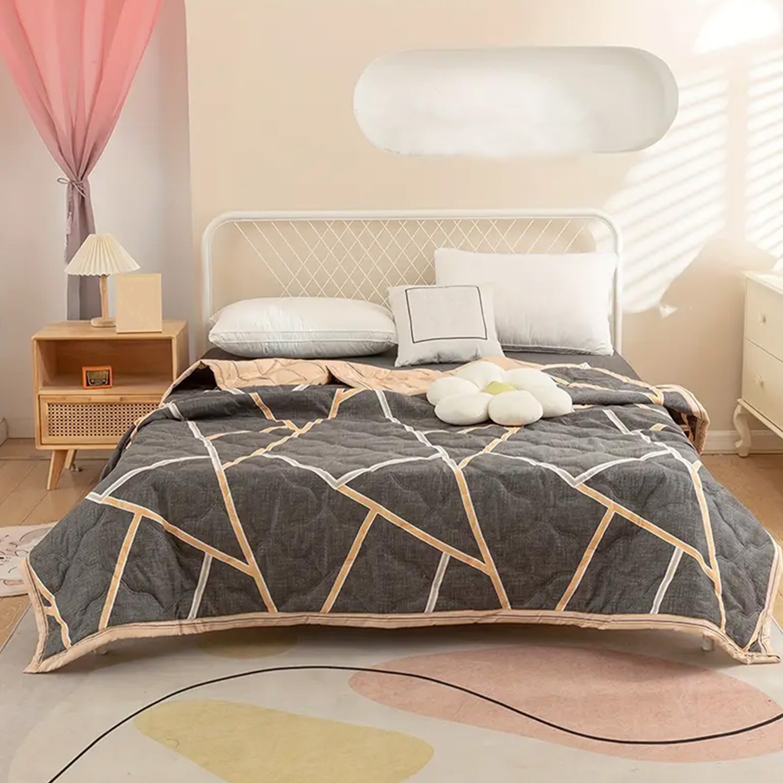 Cooling Comforter - Double Sided Cooling Quilt Cooling Fiber ...