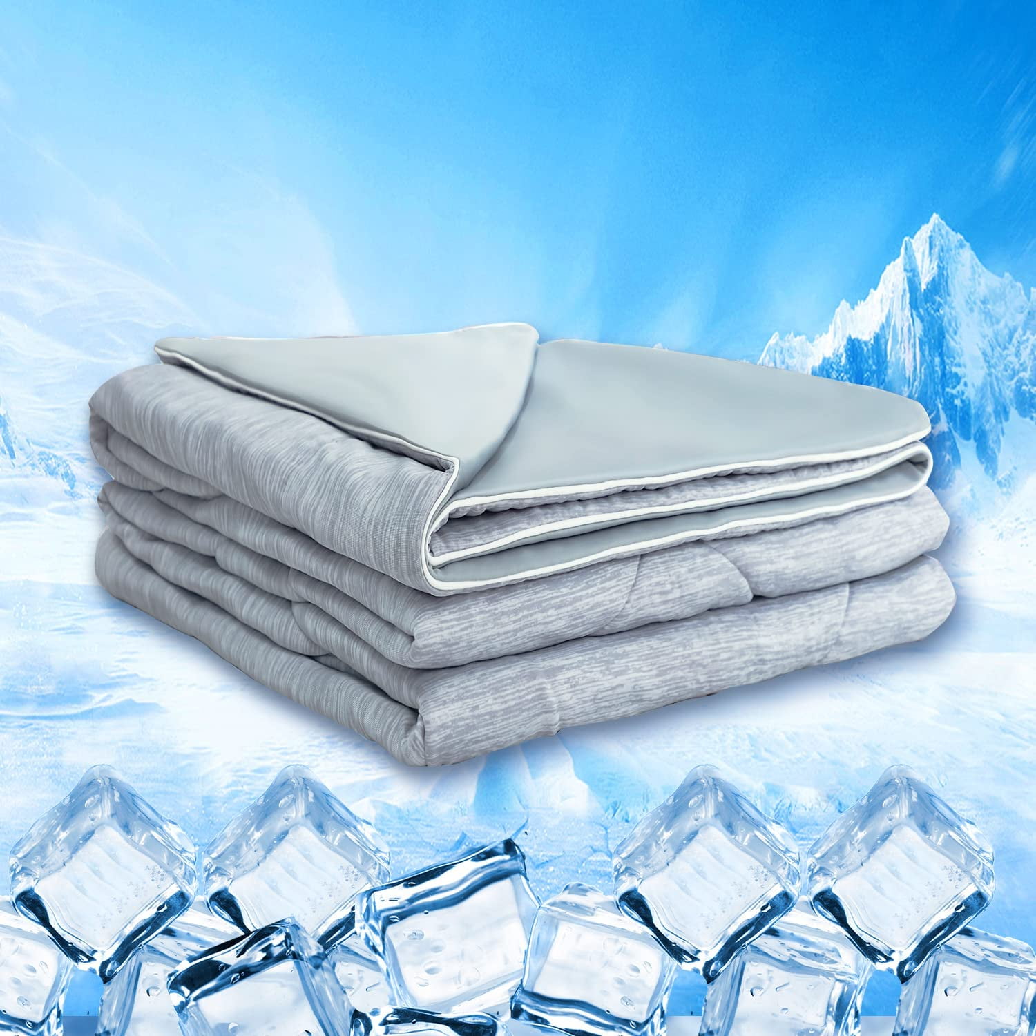 Cooling Comforters Twin Size for Night Sweates Hot Sleepers Hot Flashes ...
