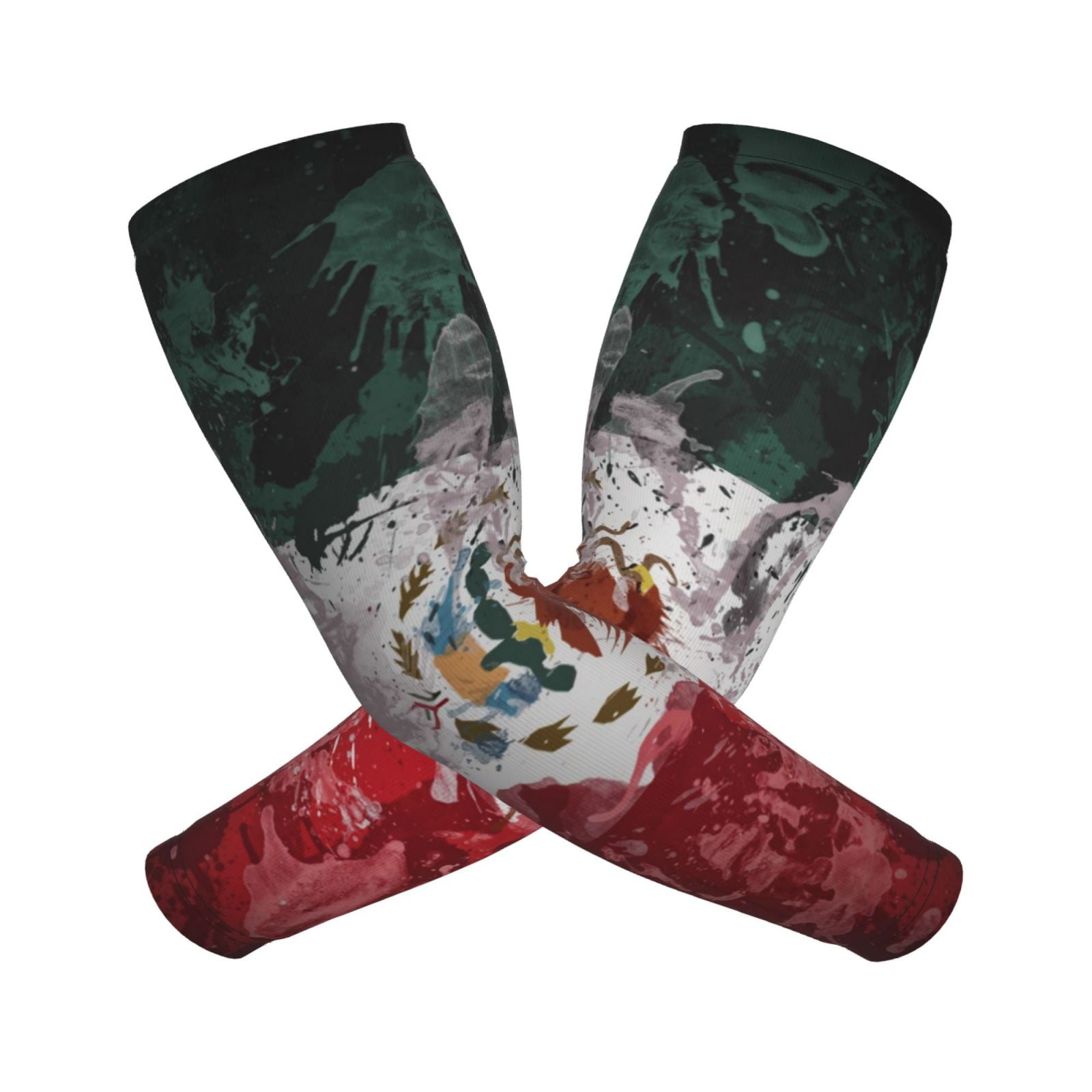 Cooling Compression Arm Sleeves Mexico Flag Sun Protection Sport Arm ...