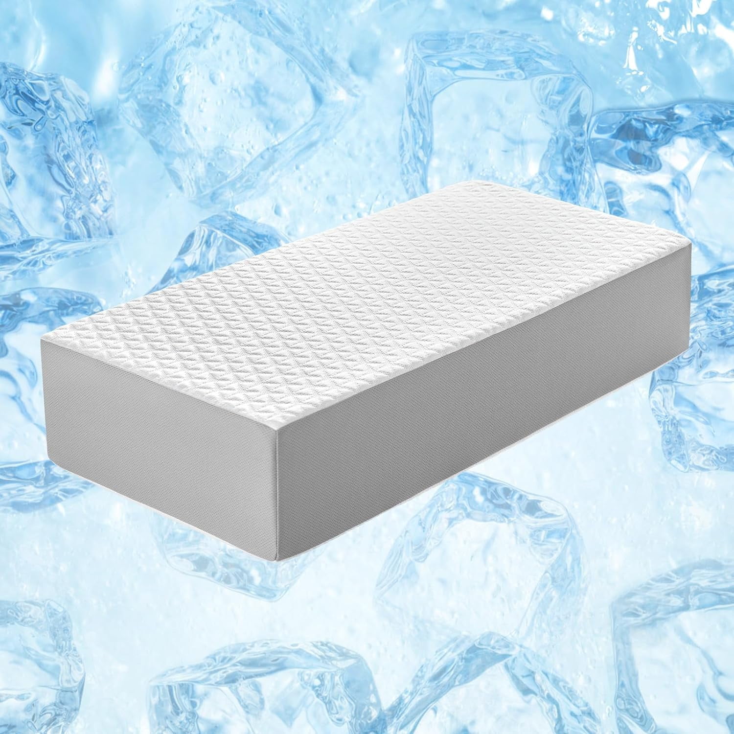 Cooling Cube Pillow for Side Sleepers, Square Memory Foam Side Sleeper ...