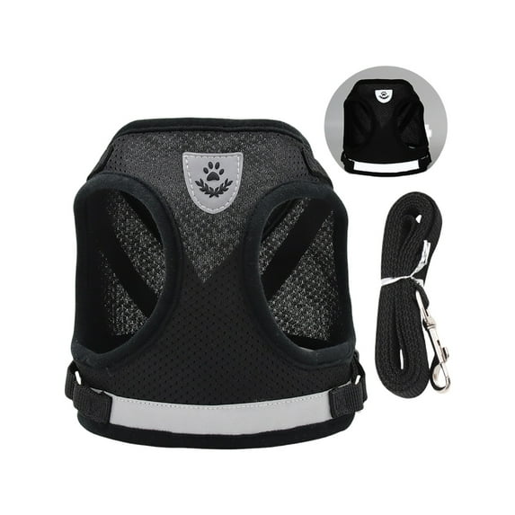 Cooling Dog Harness Reflective Net Chest Strap with Rope Secure Walking ...