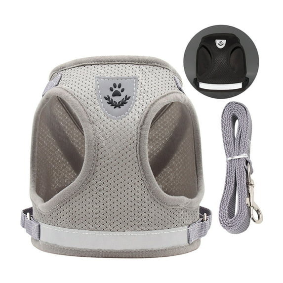 Cooling Dog Harness Reflective Net Chest Strap with Rope Secure Walking ...