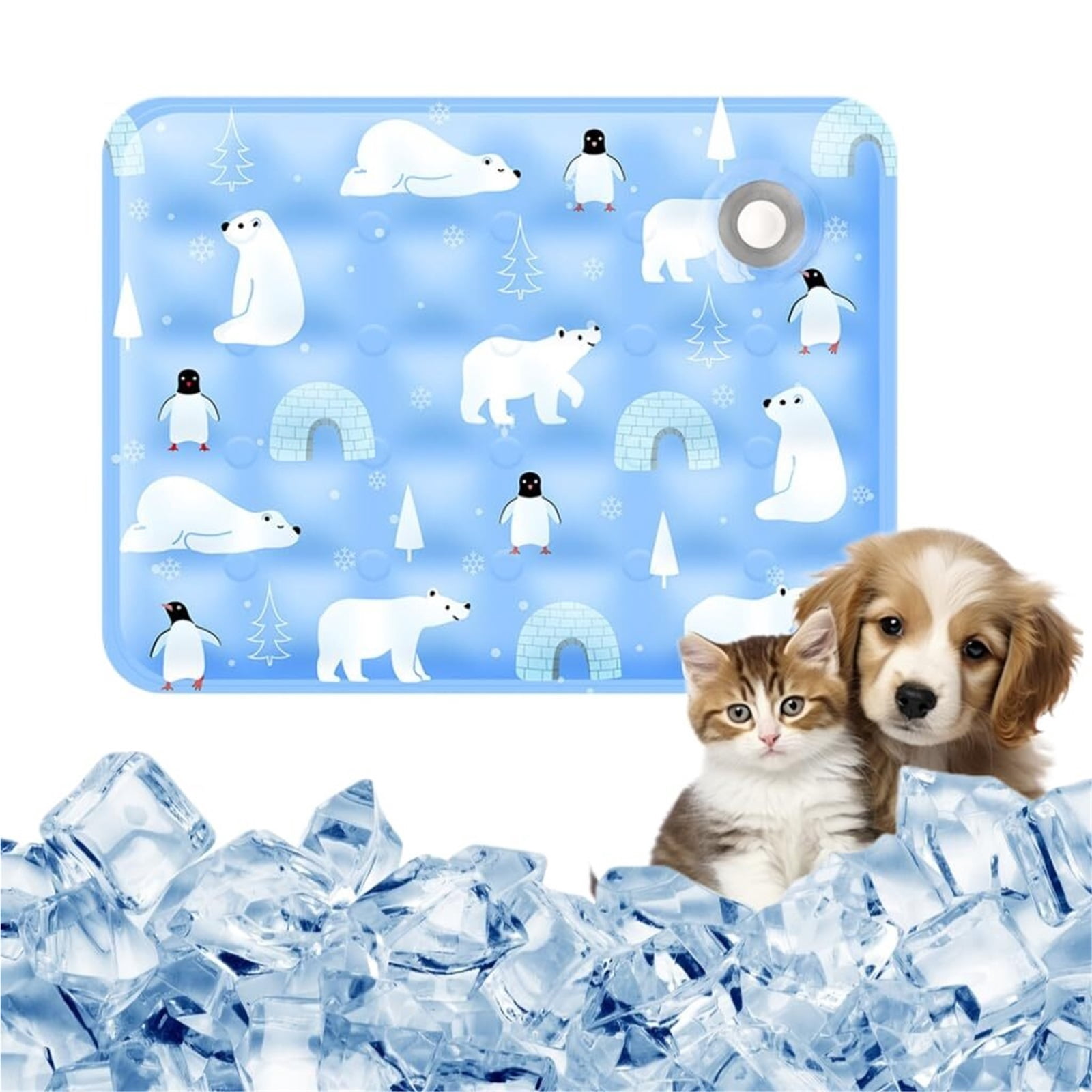 Cooling Dog Mat, Thicken Cooling Mat for Large Dog Reversible(Cool ...