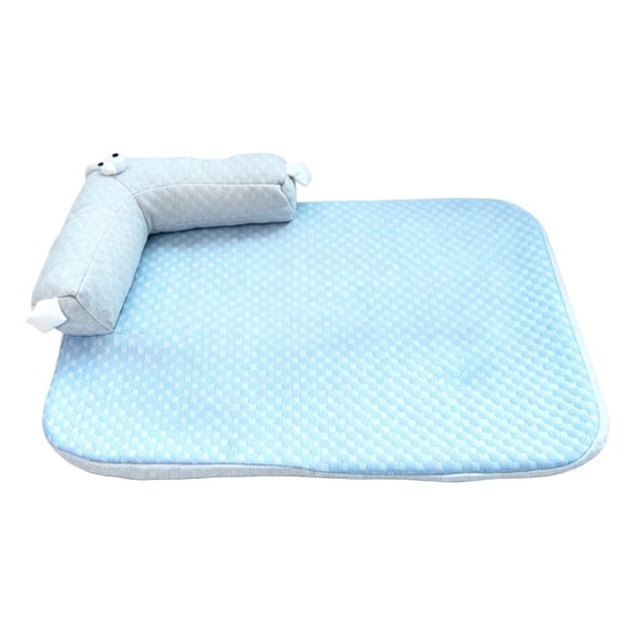 Cooling Dog Mat with Neck Pillow Pea-Pea Fiber Fabric Breathable ...