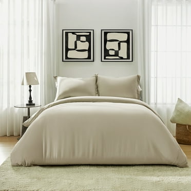 Comfort Canopy - 3 Piece Gray Farmhouse Edgy Flowers Patterned Duvet ...