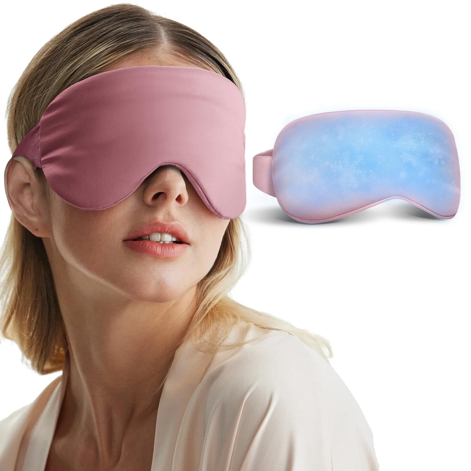 Cooling Eye Mask for Puffy Eyes - Cold Compress for Migraines Headache ...