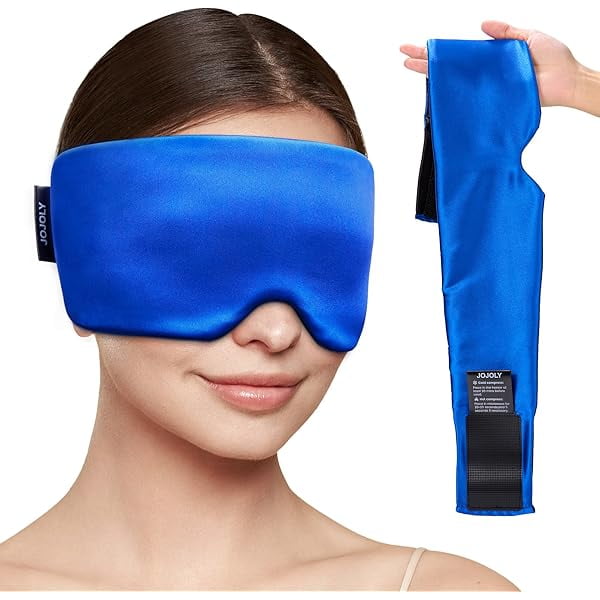 Cooling Eye Mask for Puffy Eyes: Ice Pack for Migraine, Headache, Dark ...