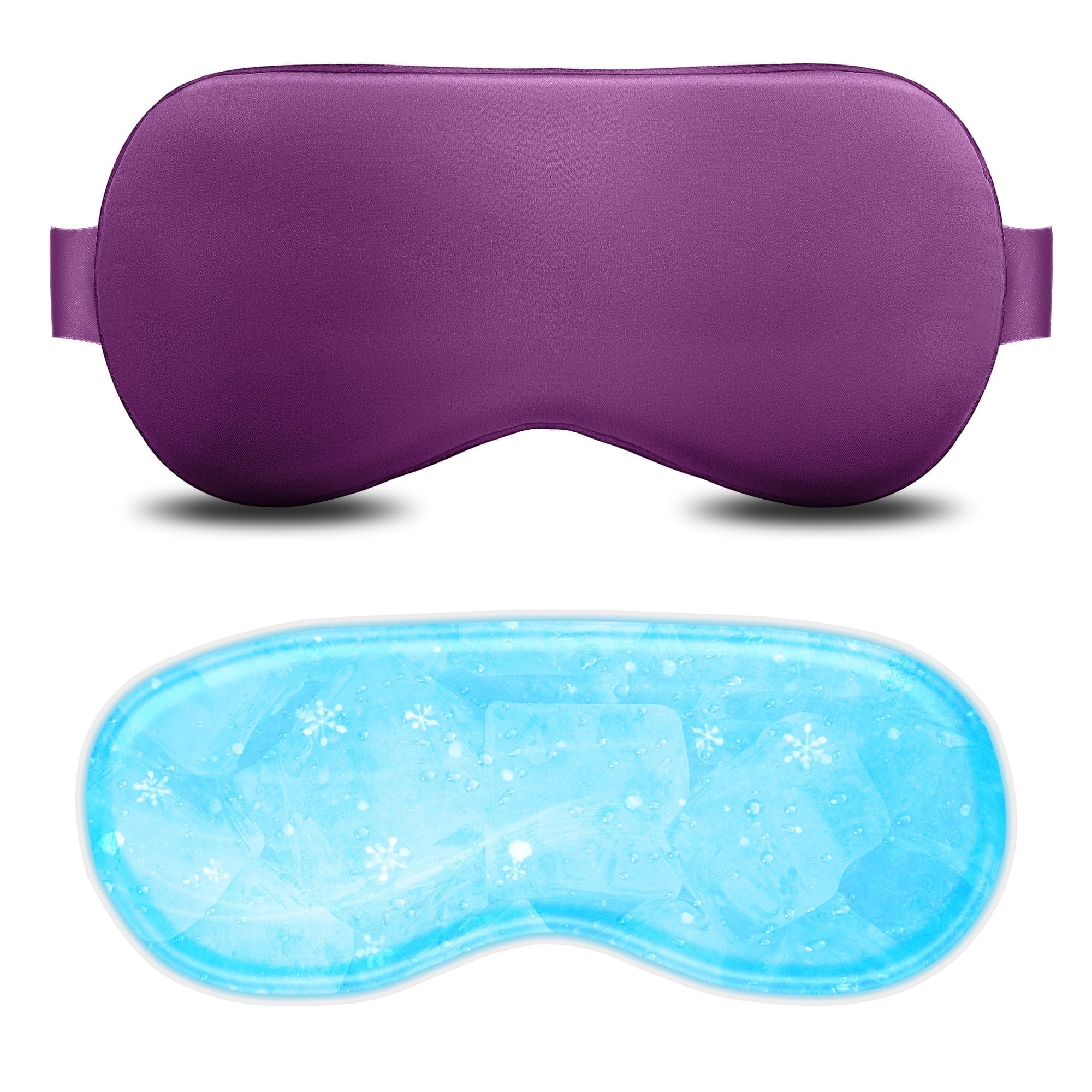 FACEMOON Cooling Eye Mask for Sleeping, Reusable Gel, 9.84in;4.13in;0 ...