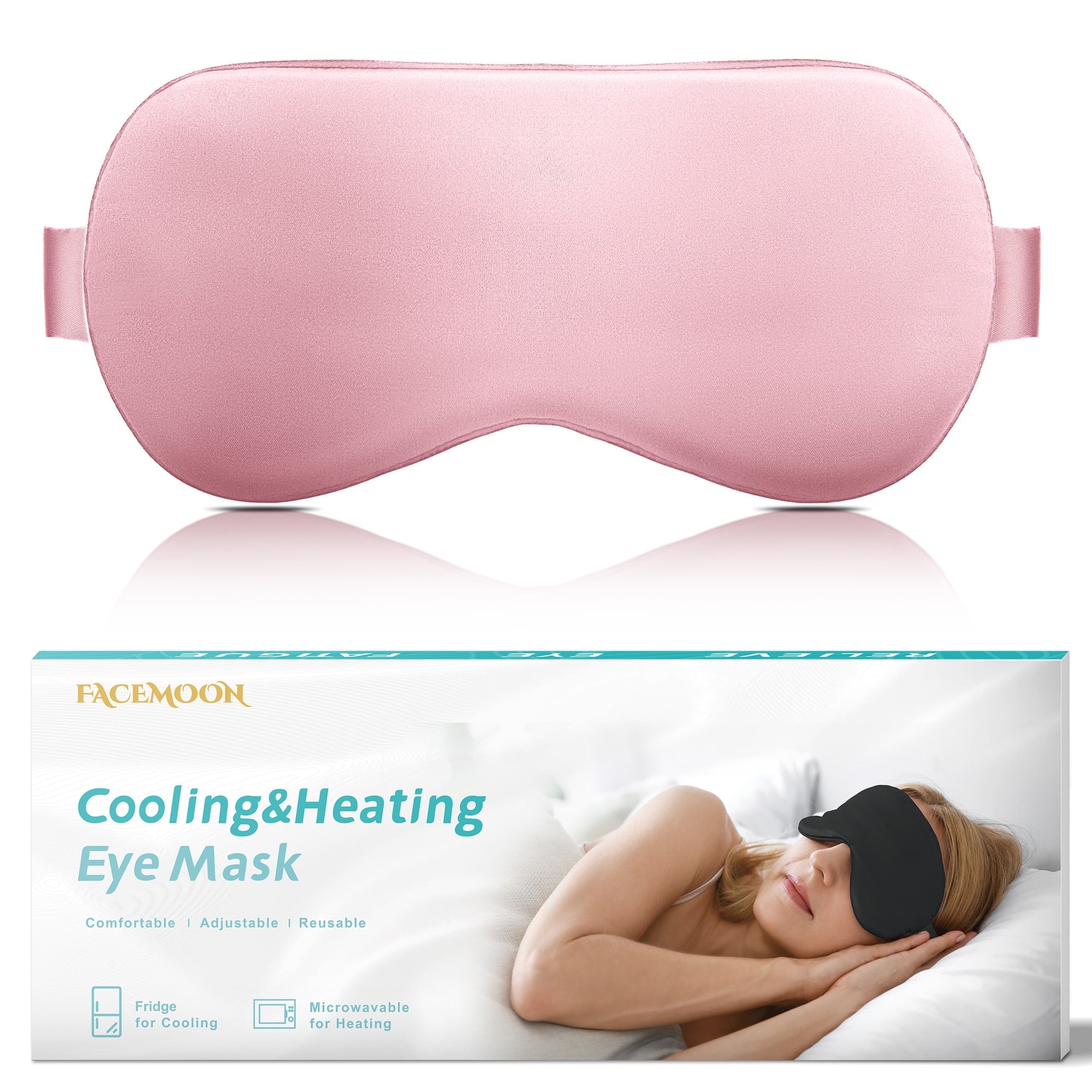 FACEMOON Sleep Mask - Cooling Eye Mask for Sleeping, Puffy Eyes ...