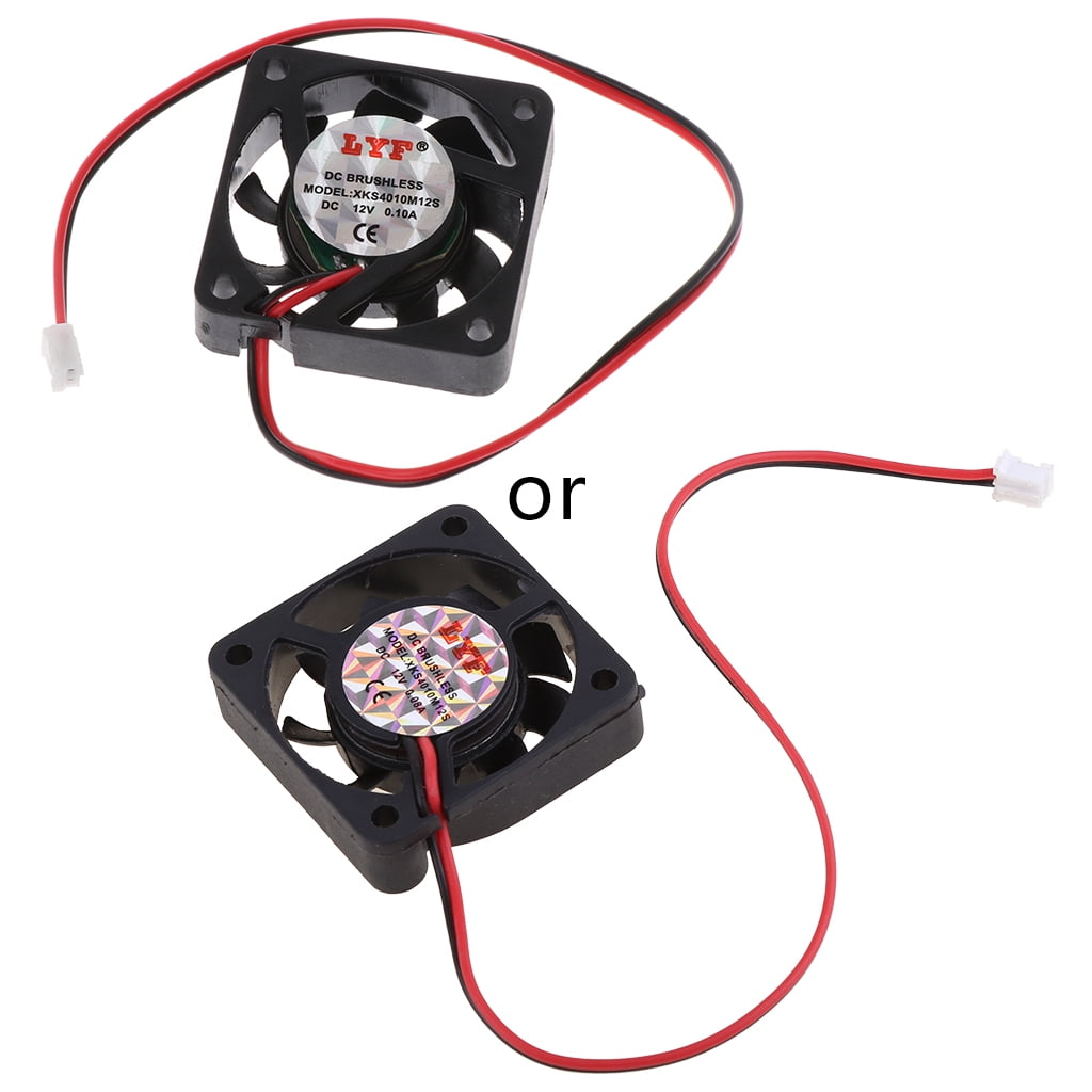 Cooling Fan 40x40x10mm DC 12V 2-Pin Cooler Brushless Mini Cooling Fan ...