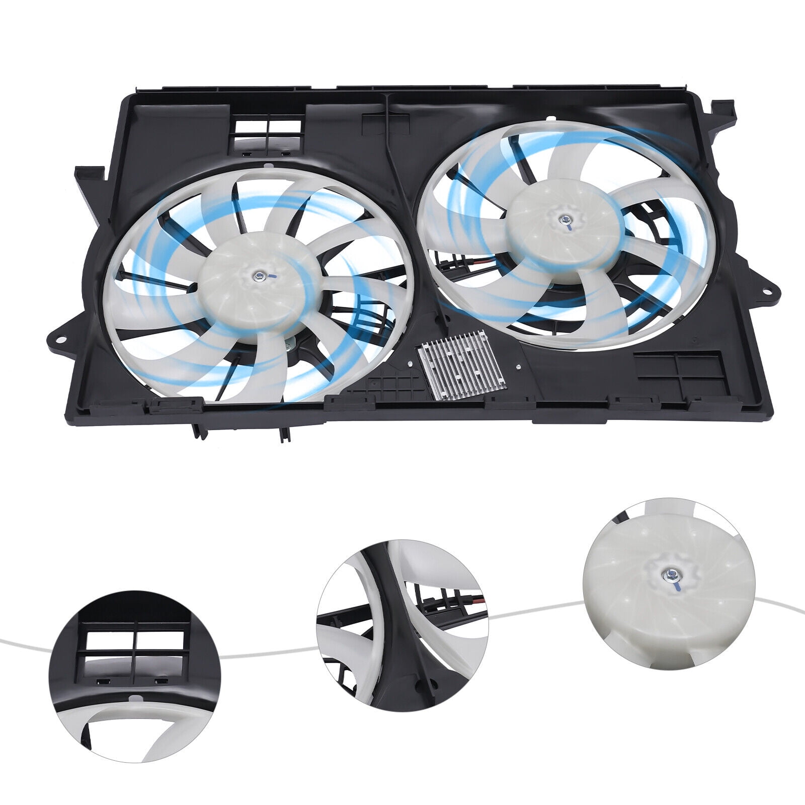 Cooling Fan Assembly for Jeep Cherokee 2014-2018 621383 CH3115177 ...