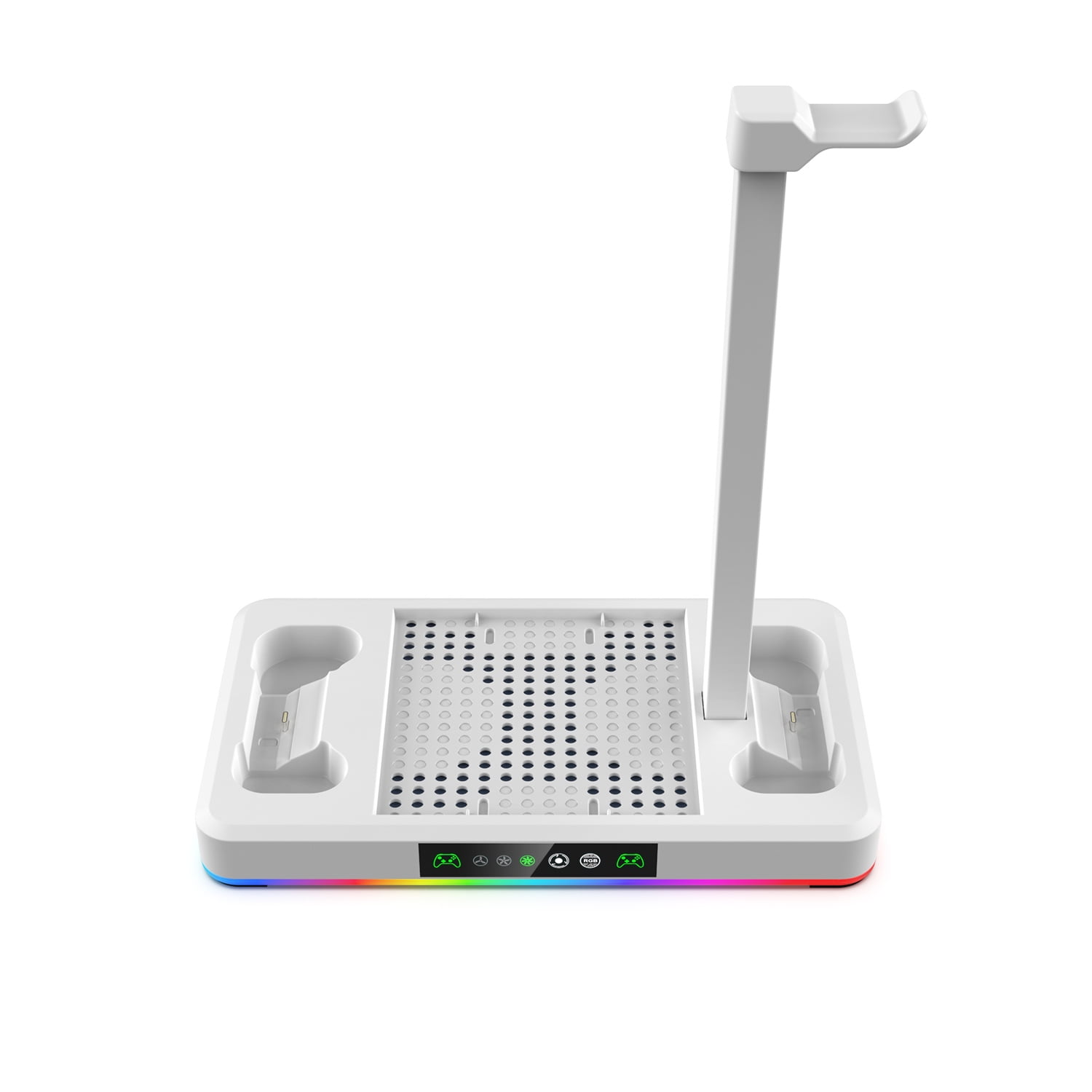 Cooling Fan Base with Charging Stand for Xbox Series X/S, RGB Lights ...